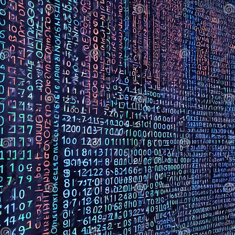 Technically Speaking, Flowing Letters are Used To Represent the Binary ...