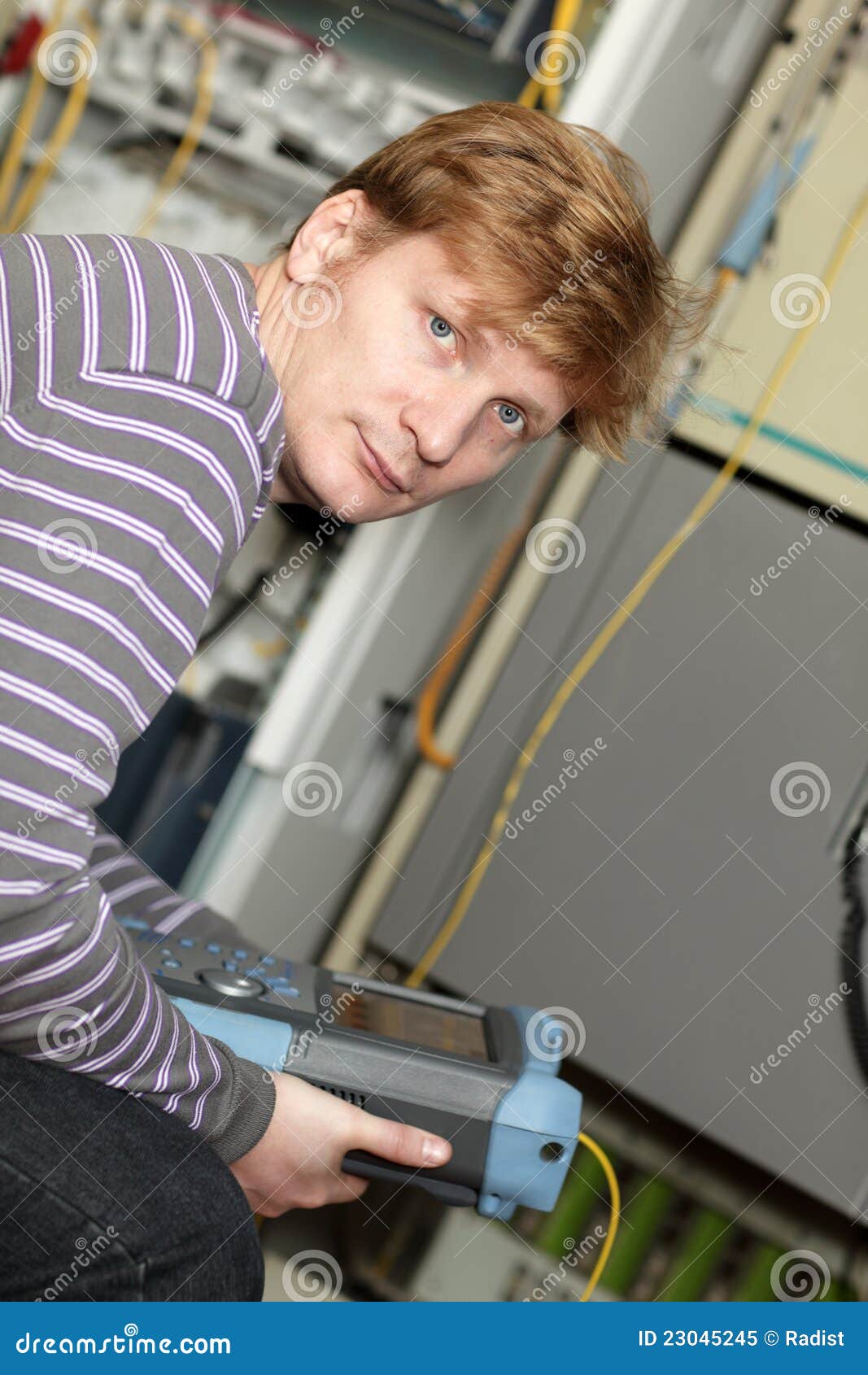 It technician stock image. Image of connection, operator - 23045245