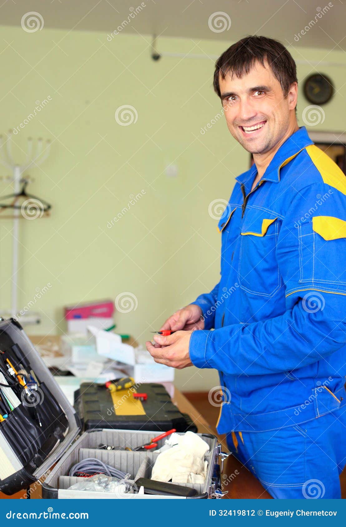Technician stock photo. Image of control, construction - 32419812