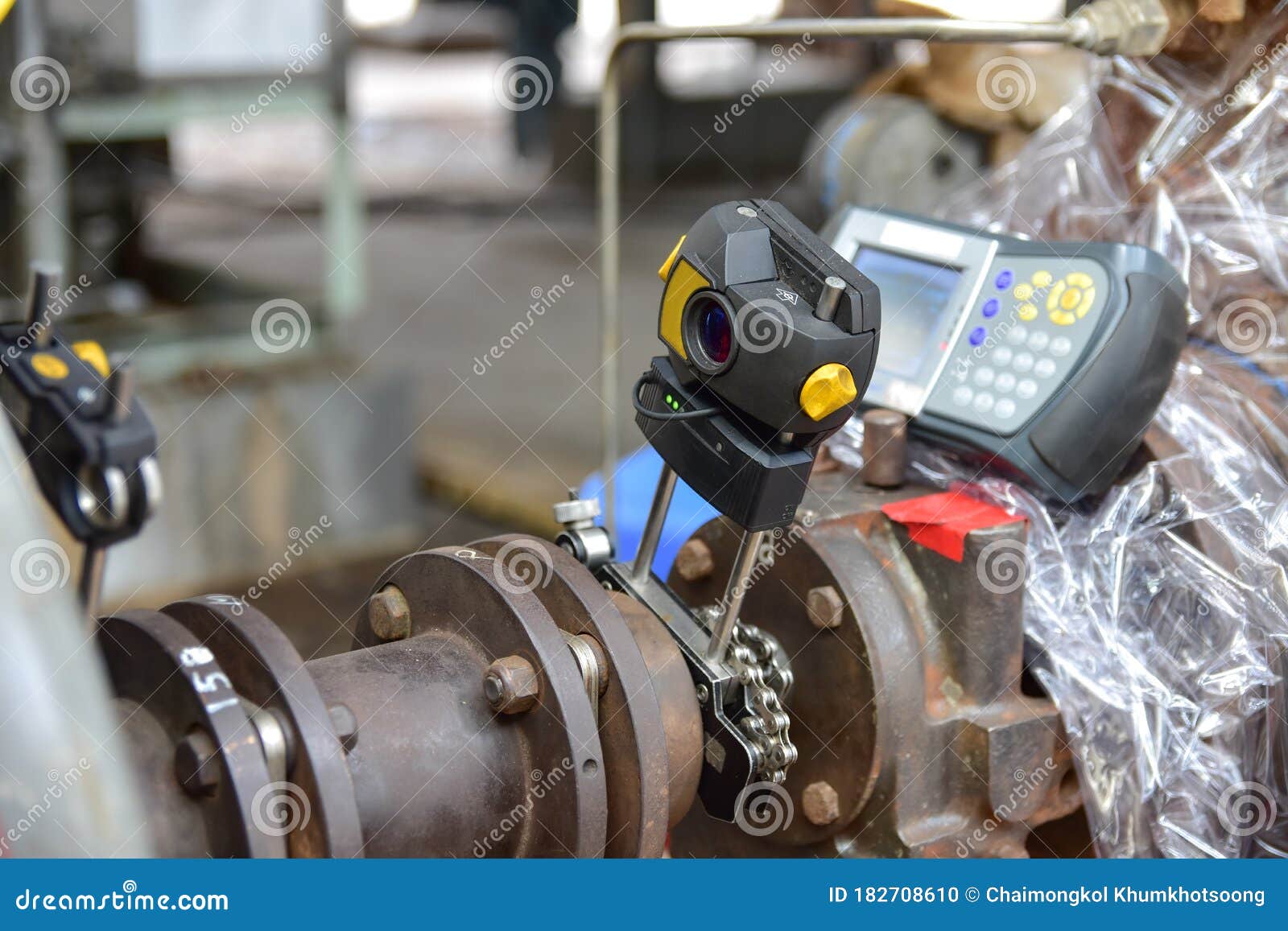 Shaft Alignment is the Process of Aligning Two with Each Stock Photo ...