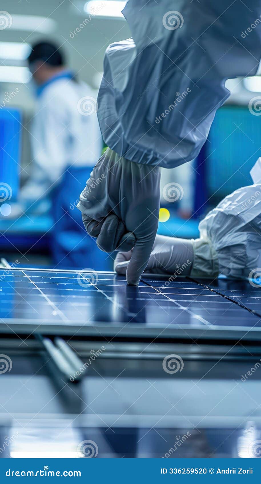 Cleanroom With High-tech Medical Robots Working On A Patient Stock ...