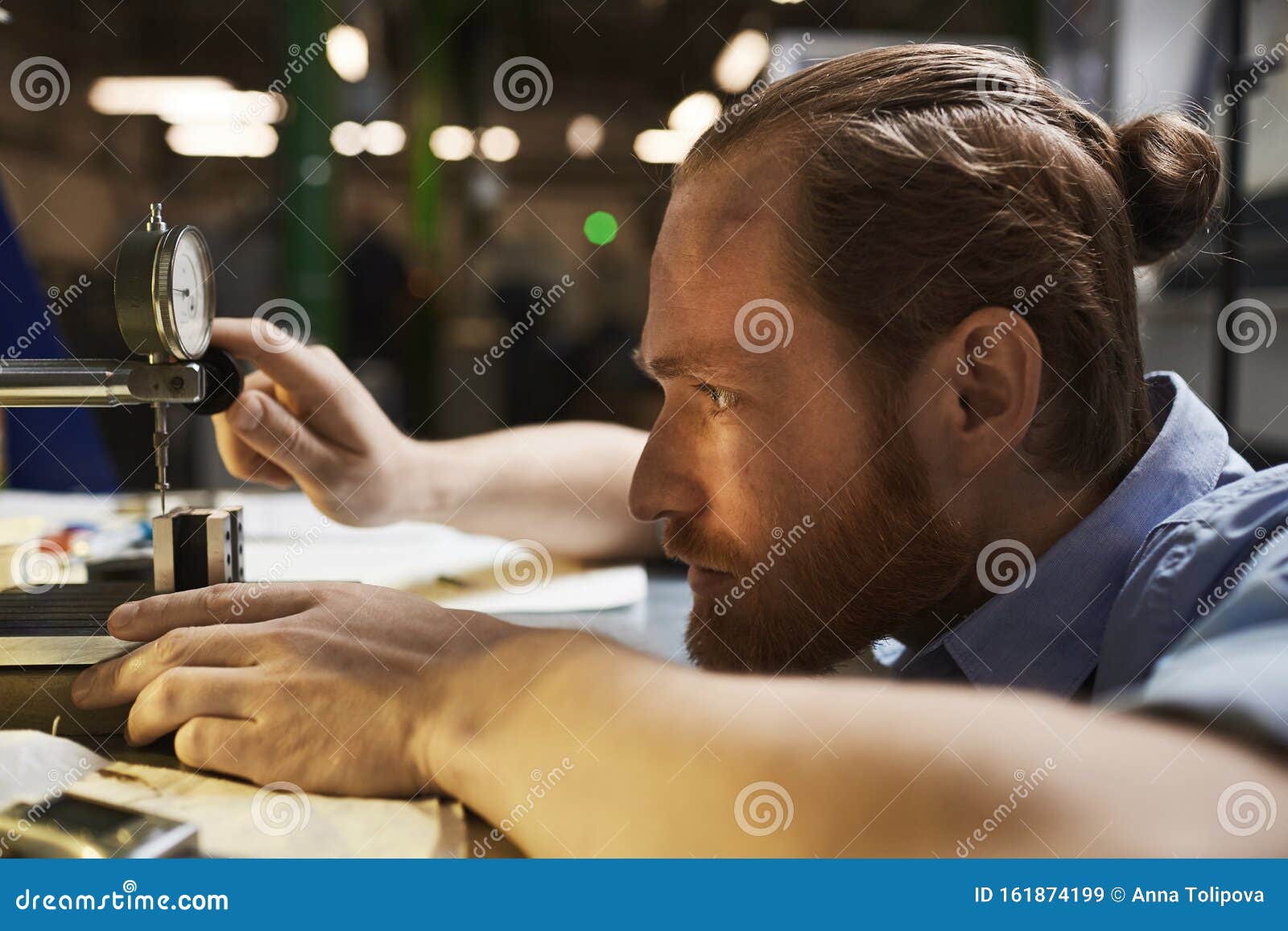 Technician Busy with His Work Stock Image - Image of adult, making ...