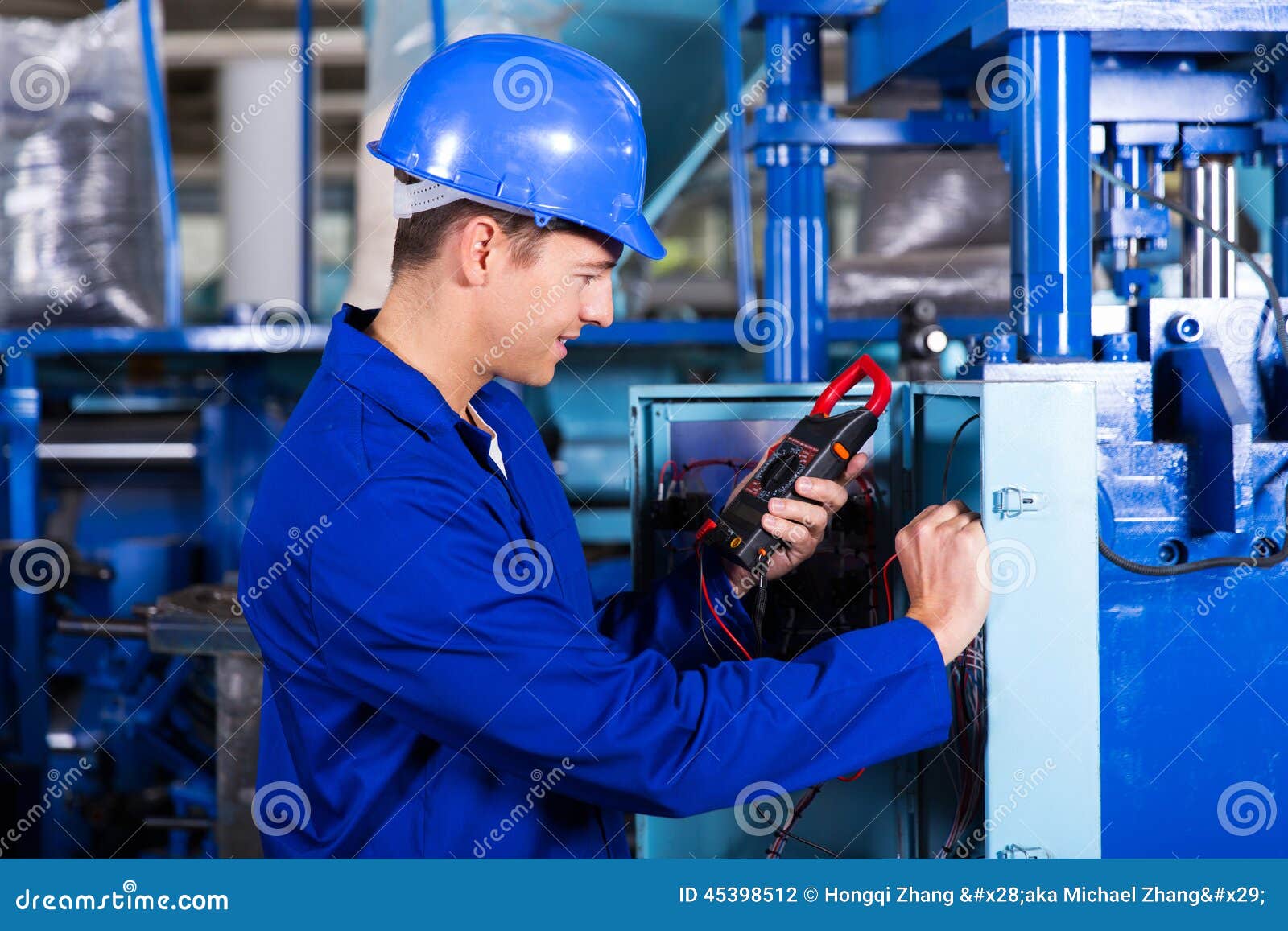 Technician control box stock photo. Image of caucasian - 45398512
