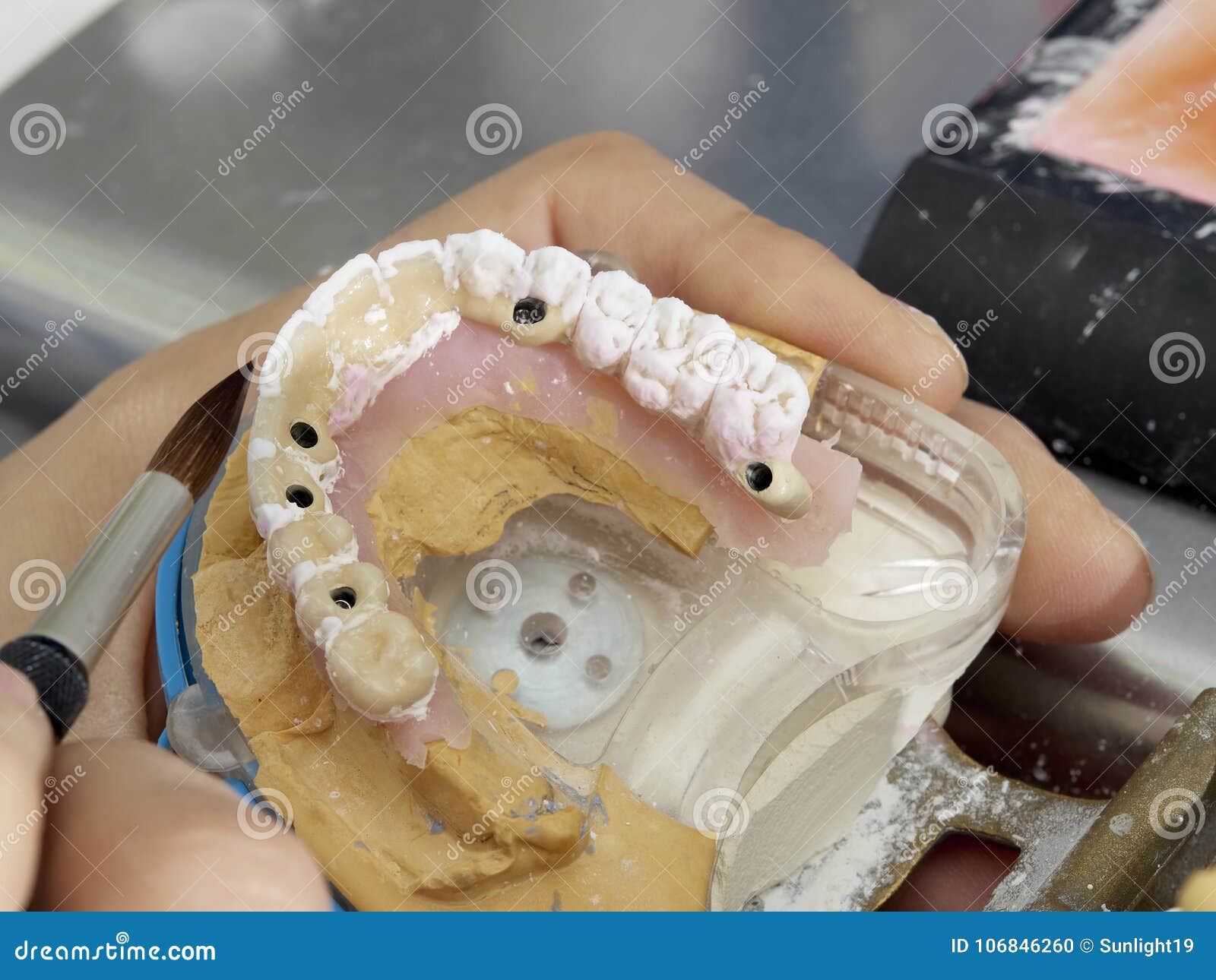 Ceramic stock photo. Image of hold, apply, closeup, oral - 106846260