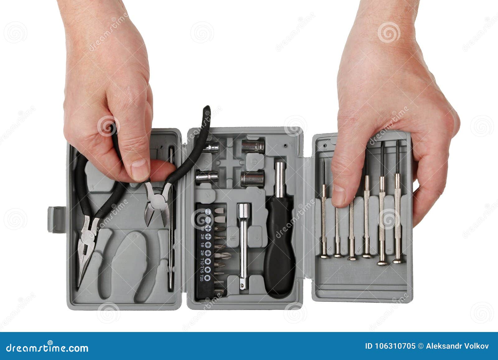 The Technician Elderly Repairman Takes from the Tool Set Steel S Stock ... The Technician Elderly Repairman Takes from the Tool Set Steel S Stock ...