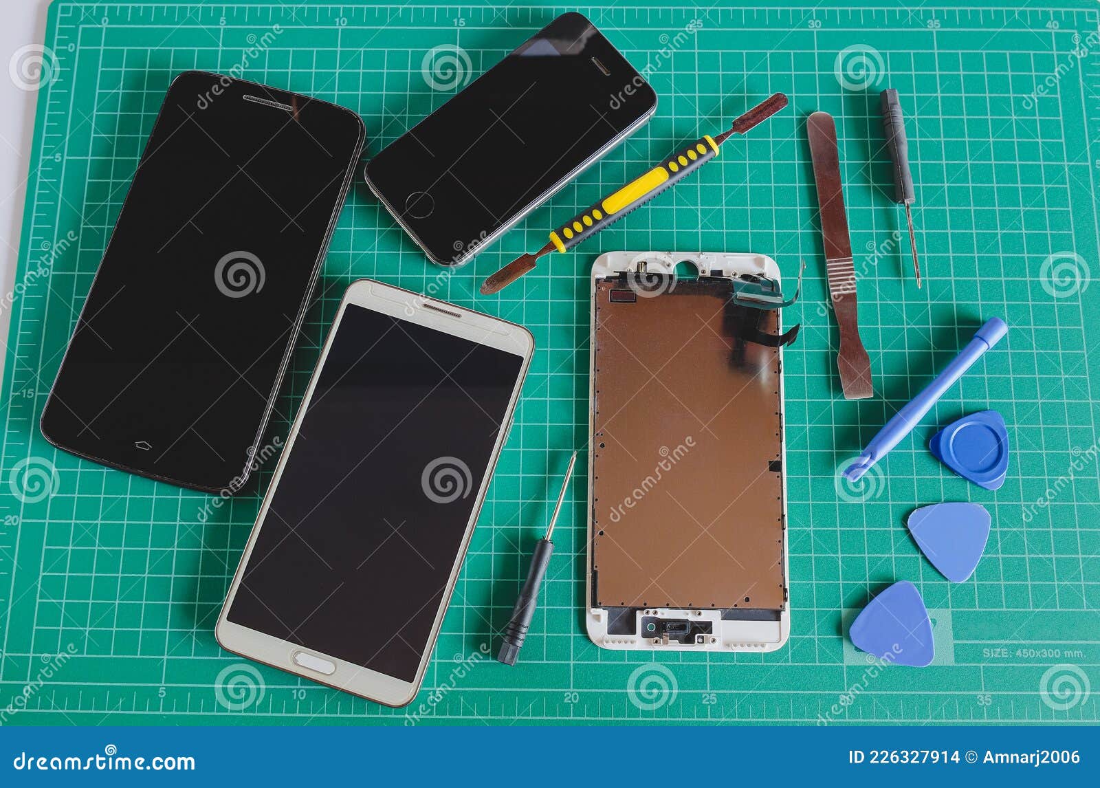 Technician or Engineer Disassembling Components Broken. Stock Photo ...