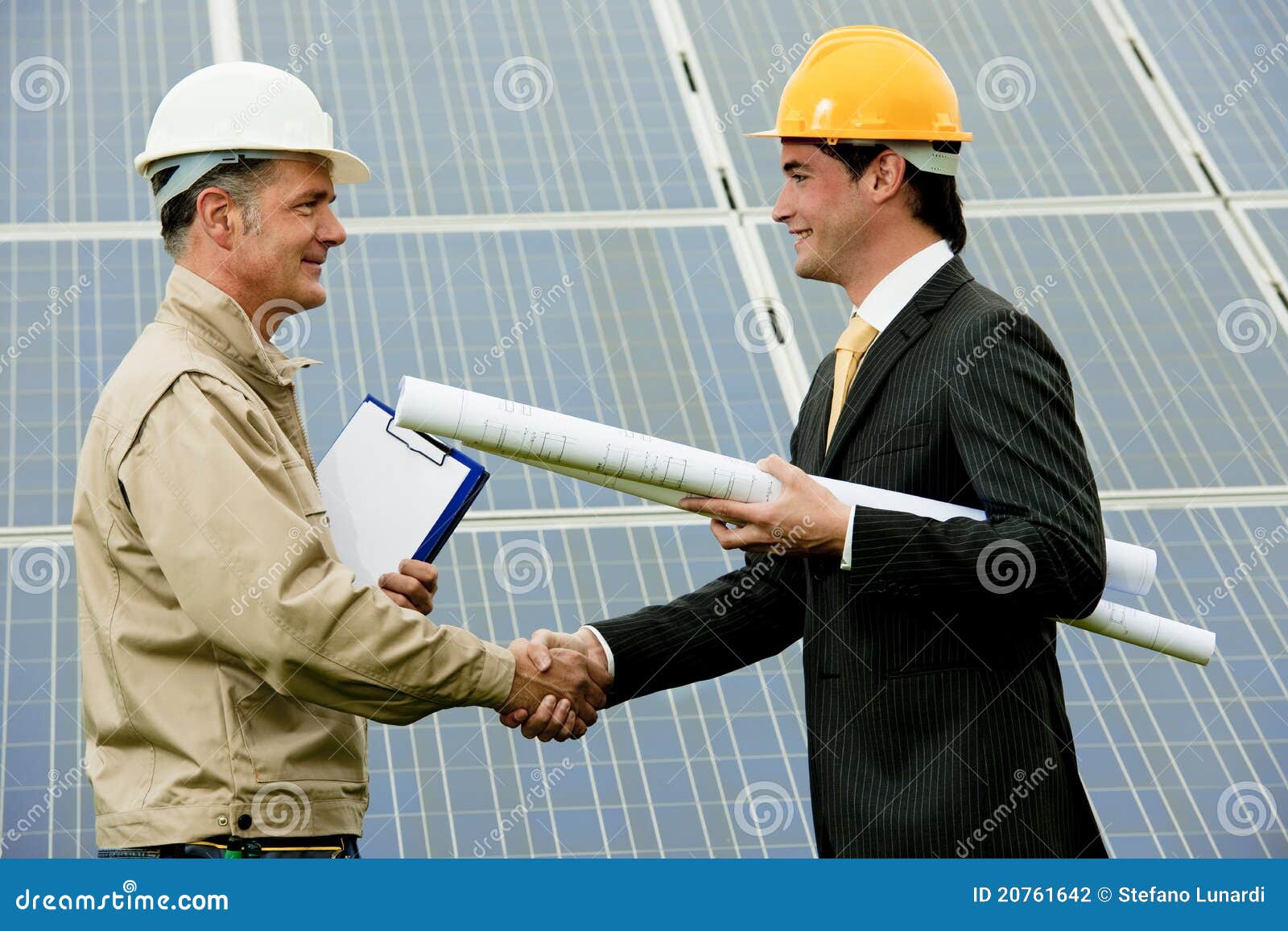 Technician and Engineer at Solar Power Station Stock Photo - Image of ... Technician and Engineer at Solar Power Station Stock Photo - Image of ...