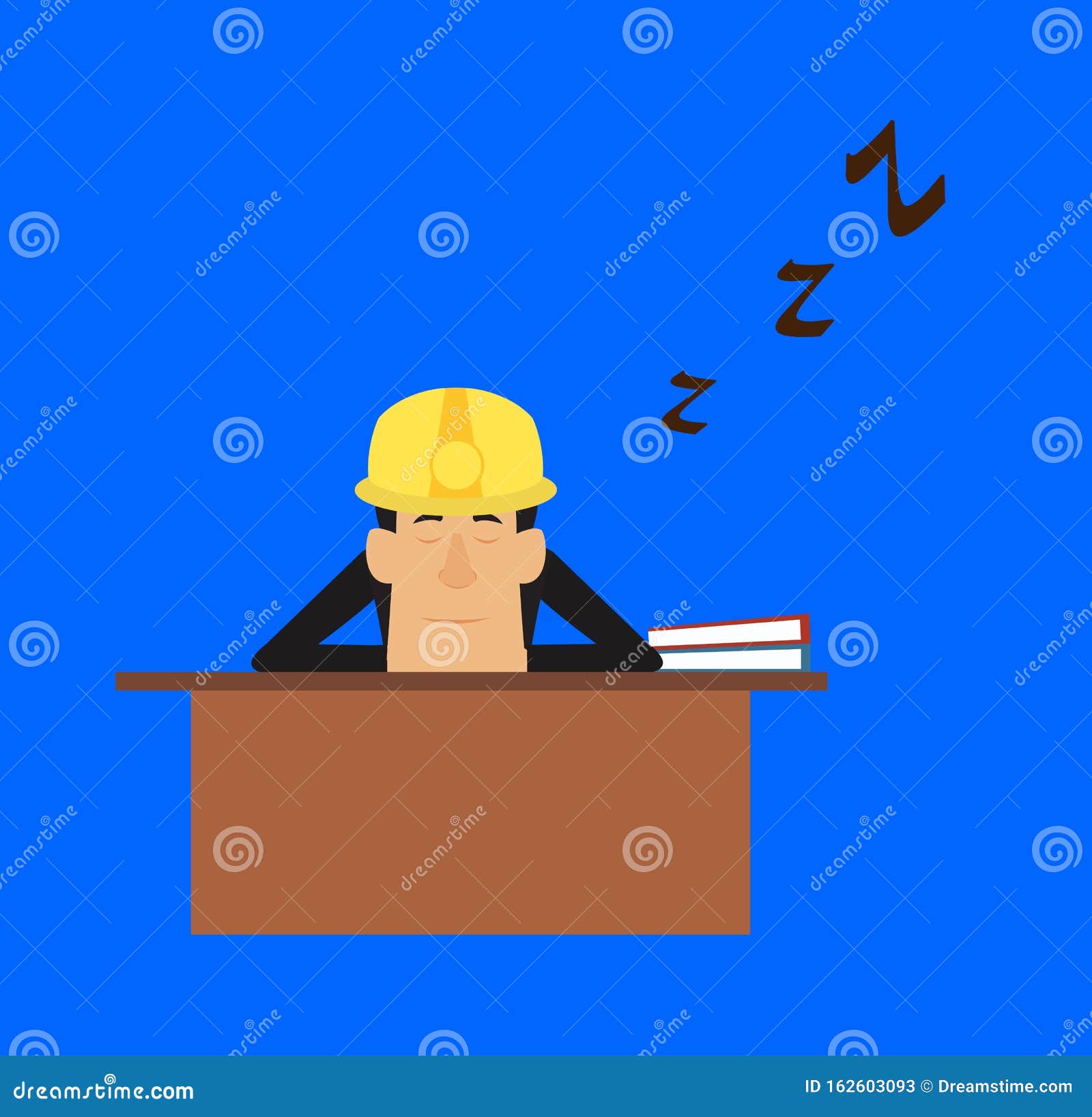 Worker Is Sleeping Nolan Icon. Simple Thin Line, Outline Vector Of Man ...