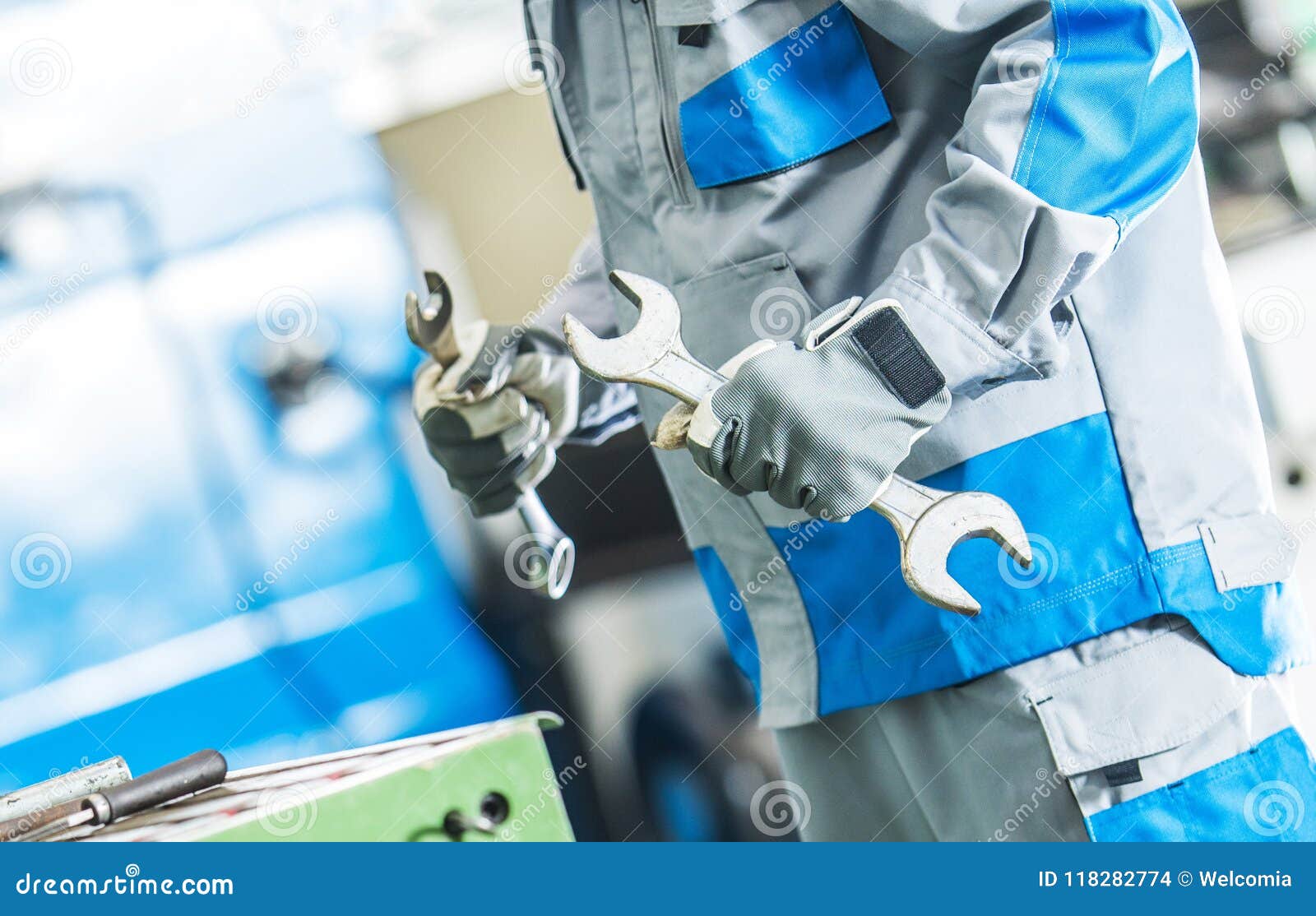 Technician Fixing Machinery Stock Photo - Image of iron, industrial ...