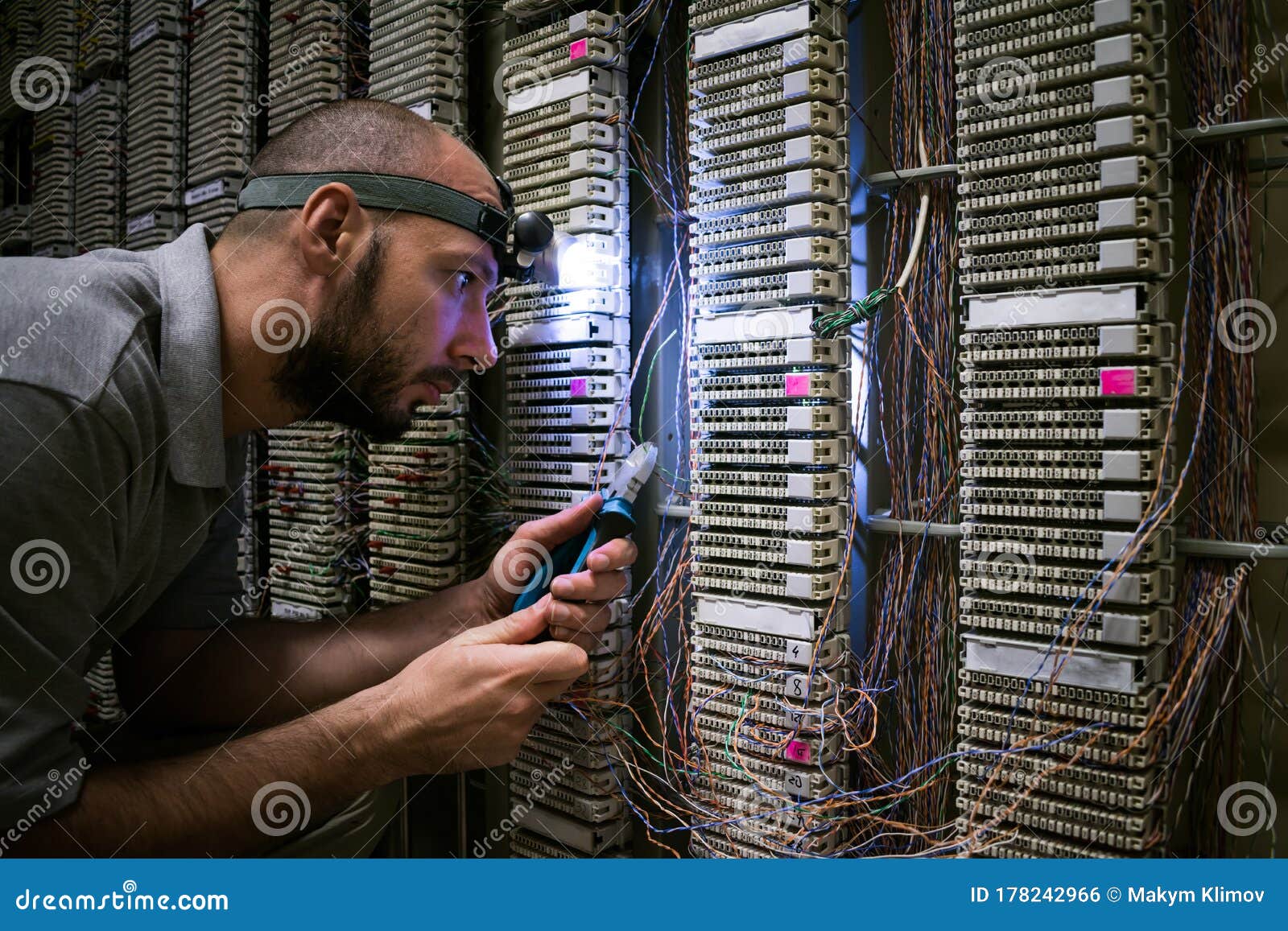 Technician On Communication Towers Royalty-Free Stock Photography ...