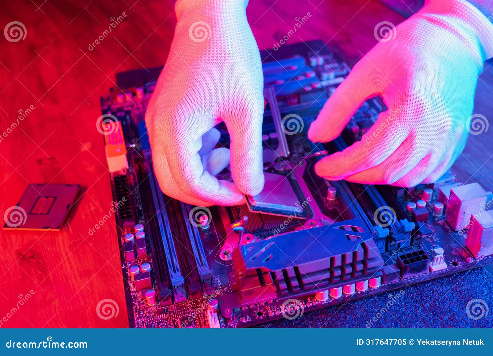 PCI-E Socket On Computer Main Board Royalty-Free Stock Image ...