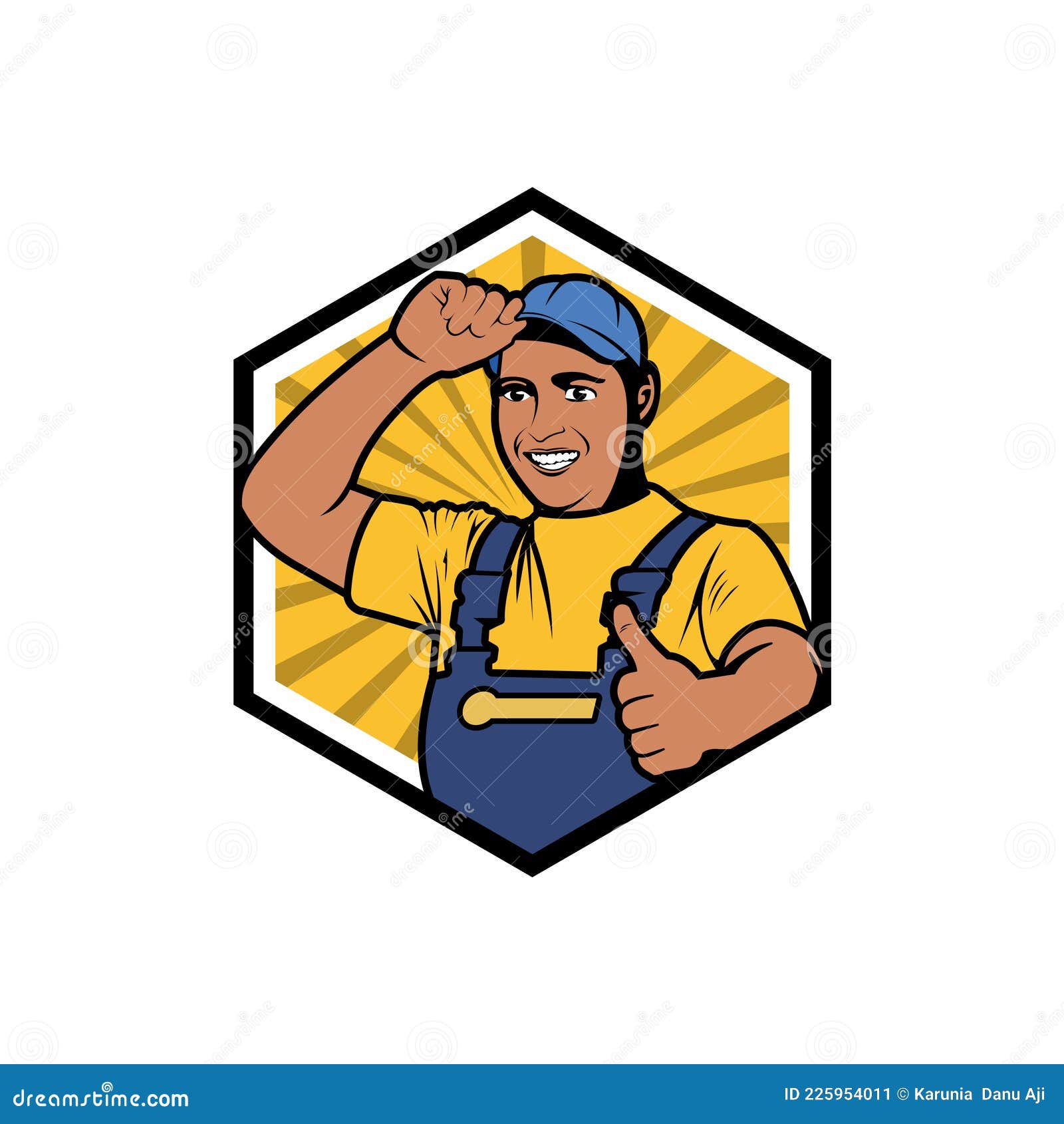 Technician logo stock vector. Illustration of machinist - 225954011