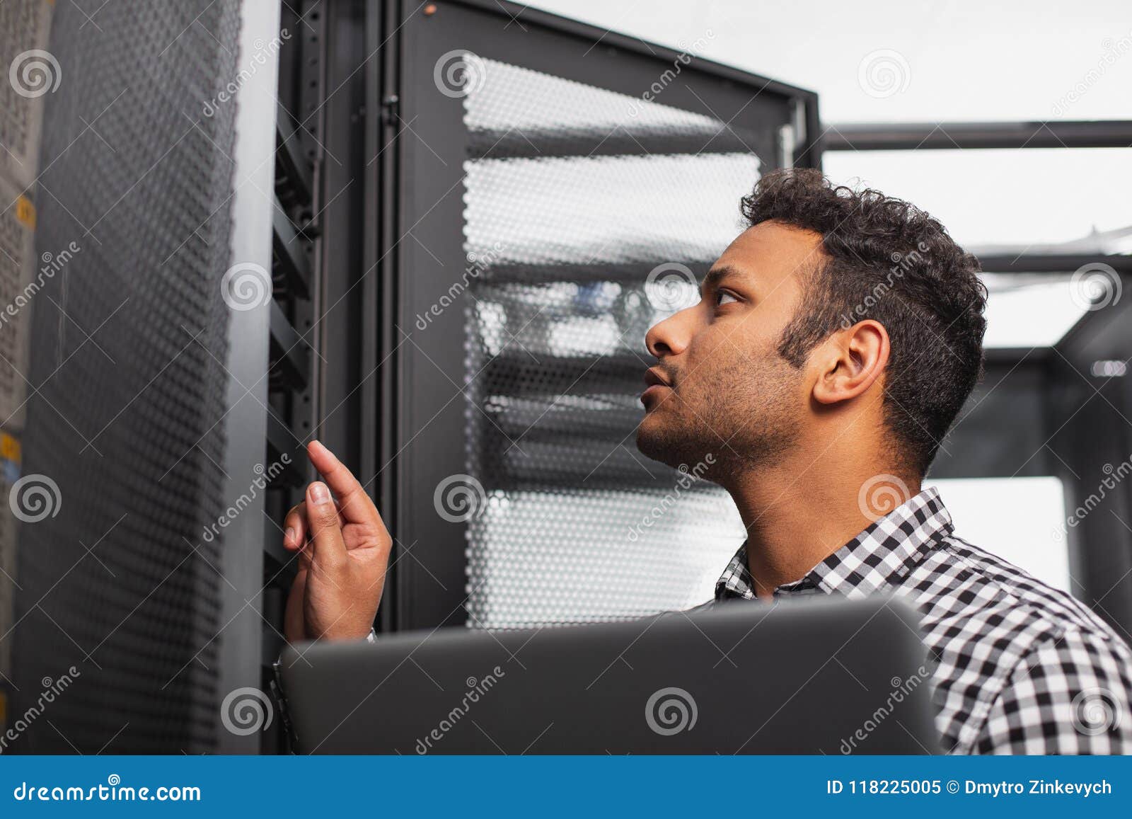 Focused it Guy Updating Software Stock Image - Image of computing ...