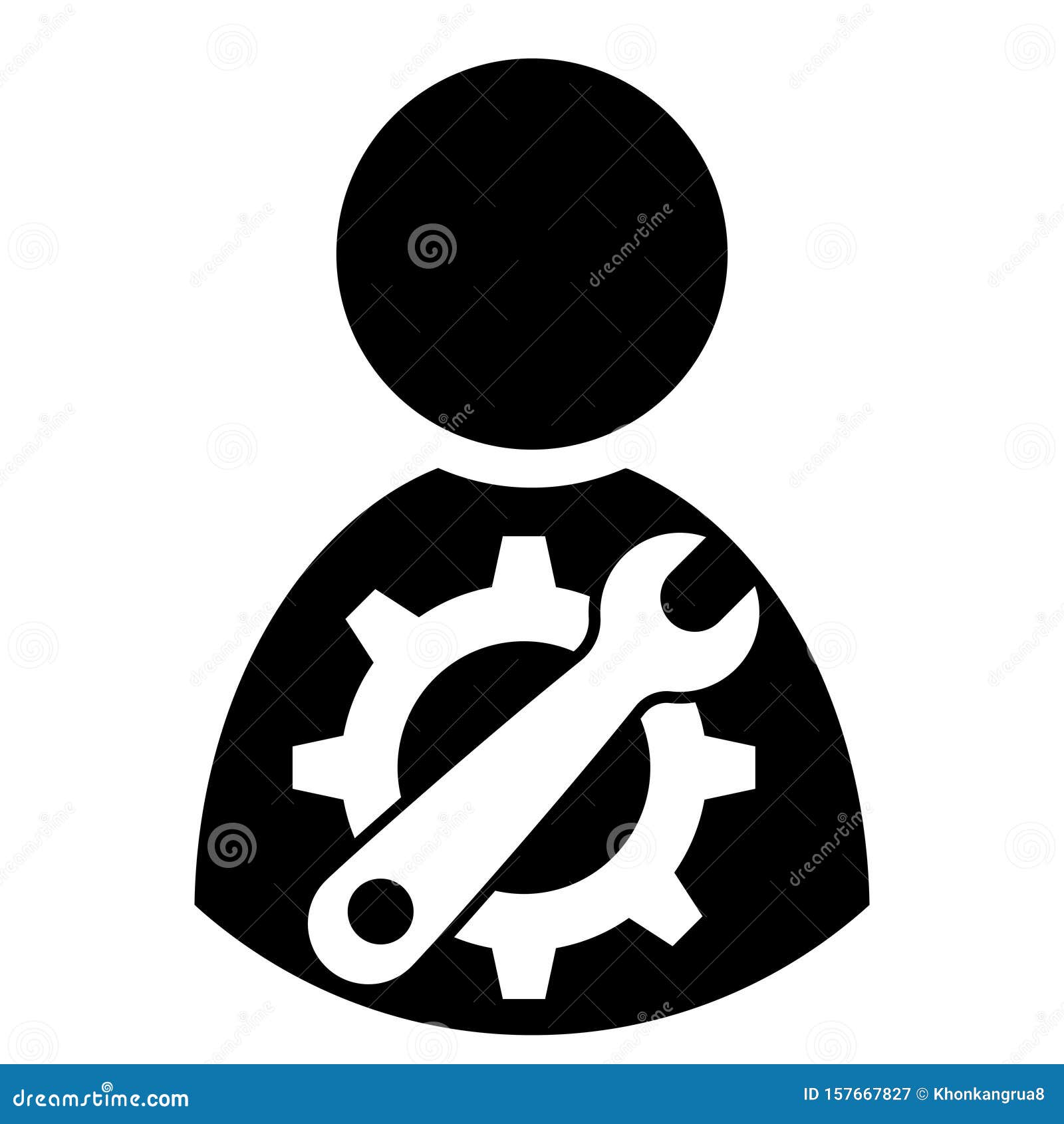 Technician Maintenance Icon Symbol Sign Isolate on White Background ... Technician Maintenance Icon Symbol Sign Isolate on White Background ...