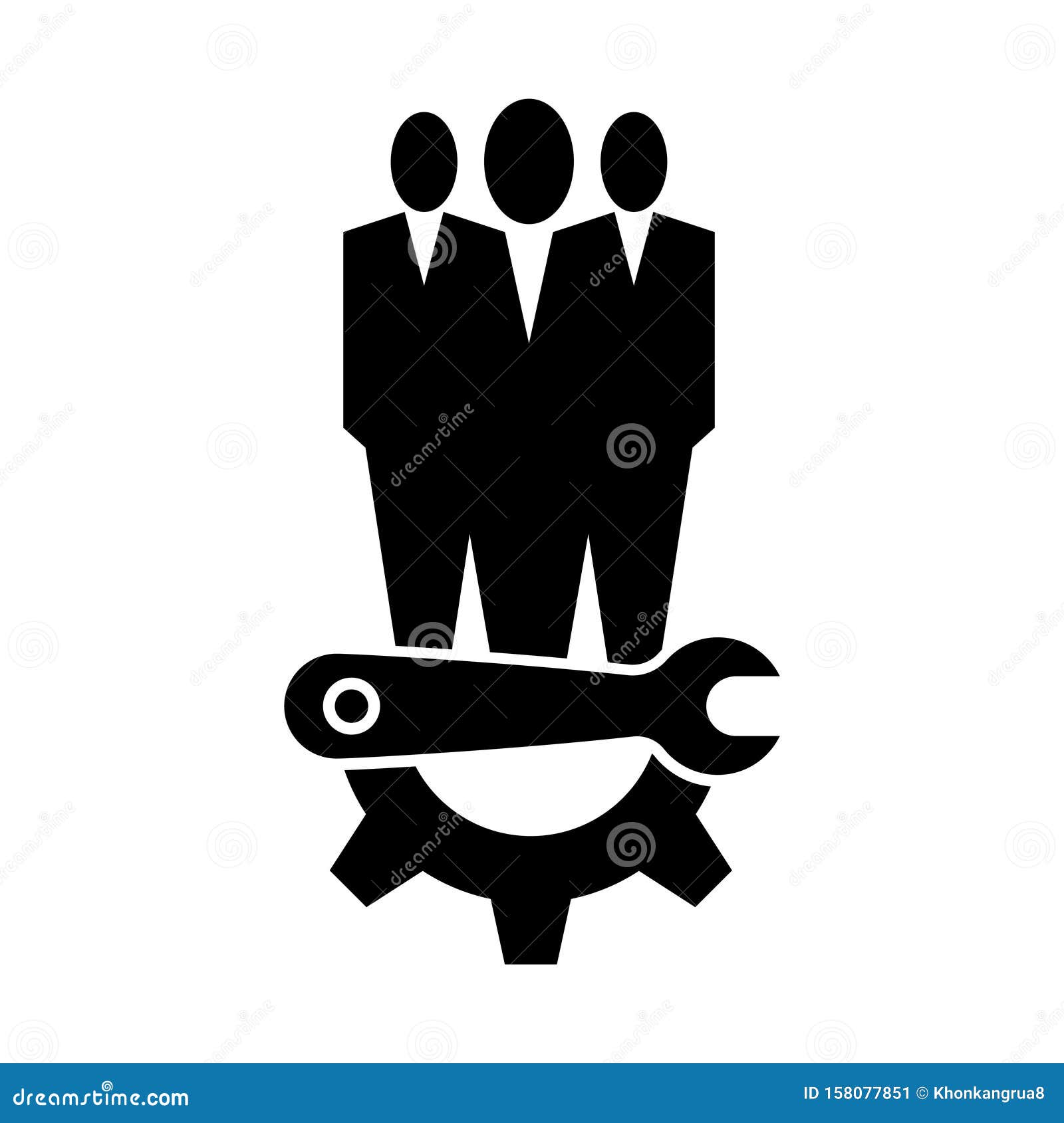 Technician Maintenance Icon Symbol Sign Isolate on White Background ...