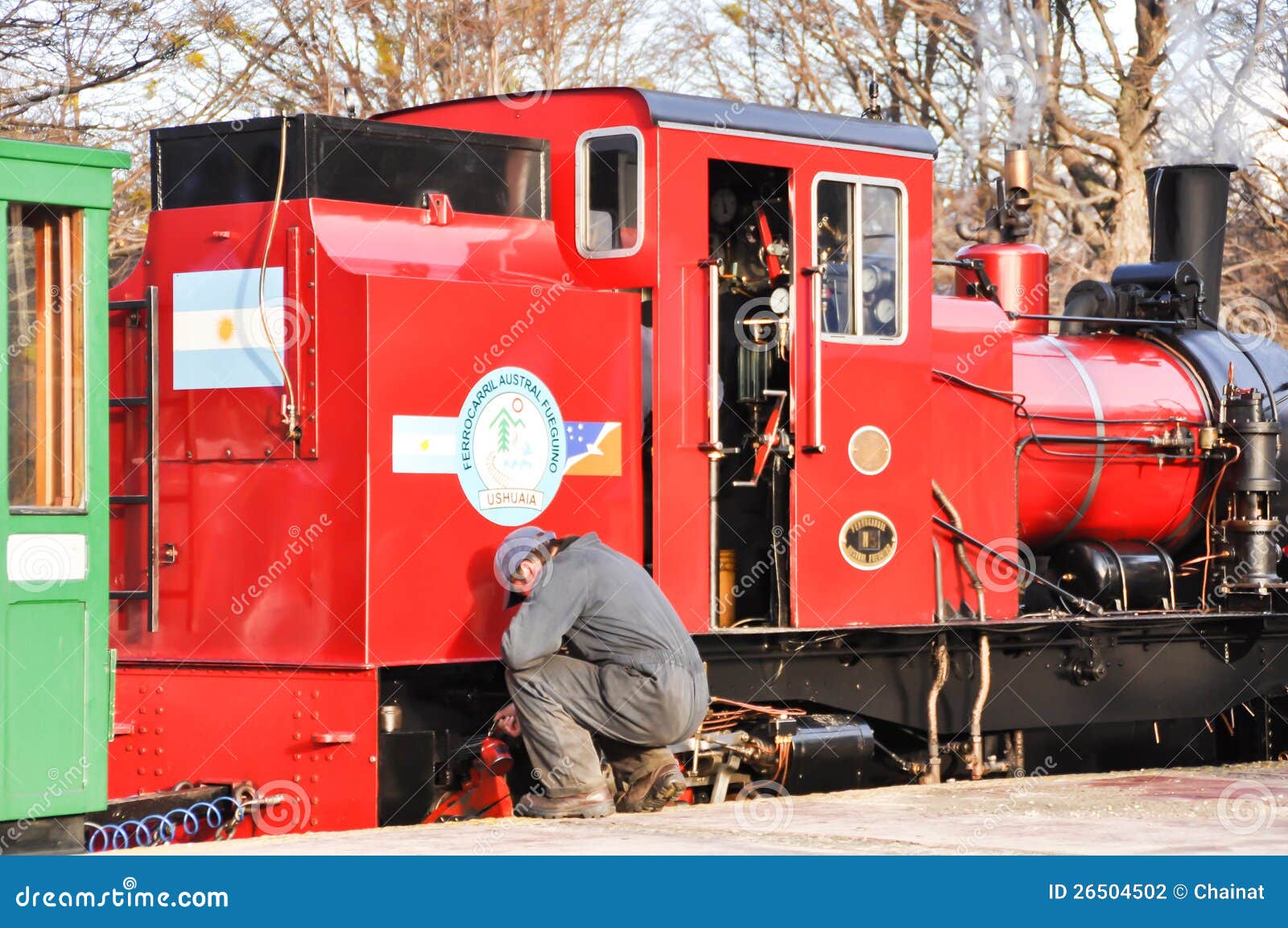Technician Man Fixing Train Editorial Photography - Image of holiday ...