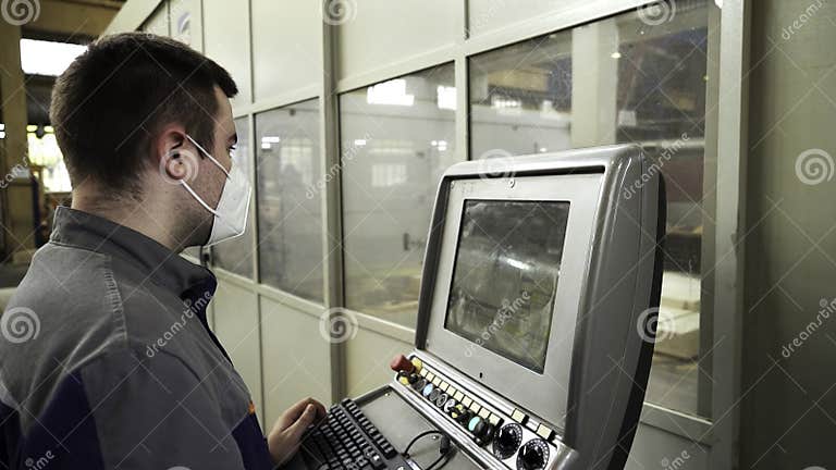 The Operator Monitoring Machine Plays a Crucial Role in an Industrial ...