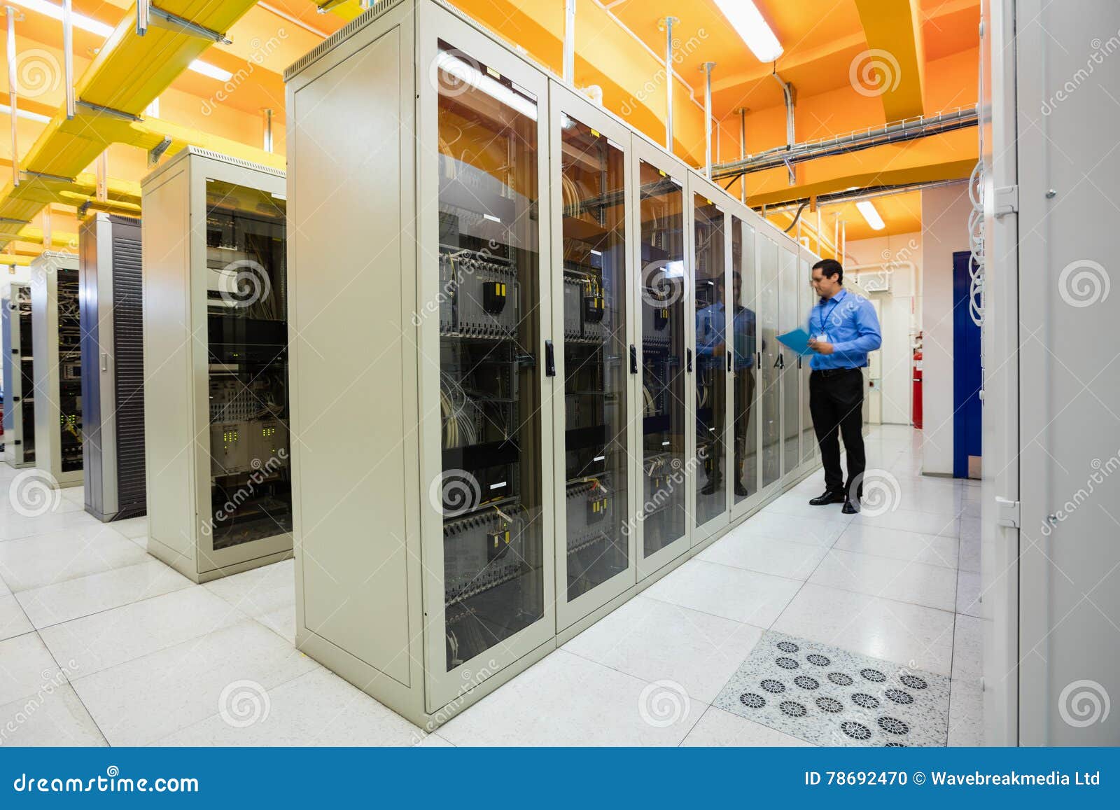 Technician Preparing Check List Stock Photo - Image of adult ...