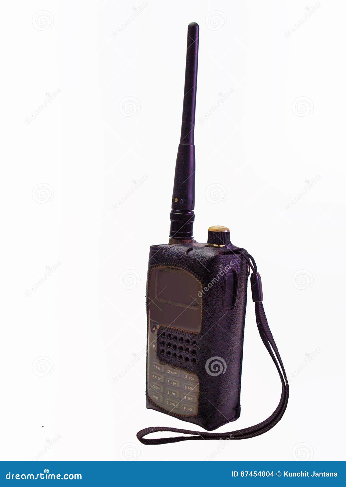 Technician With Radio Communication. Clipping Path Stock Photo - Image ...