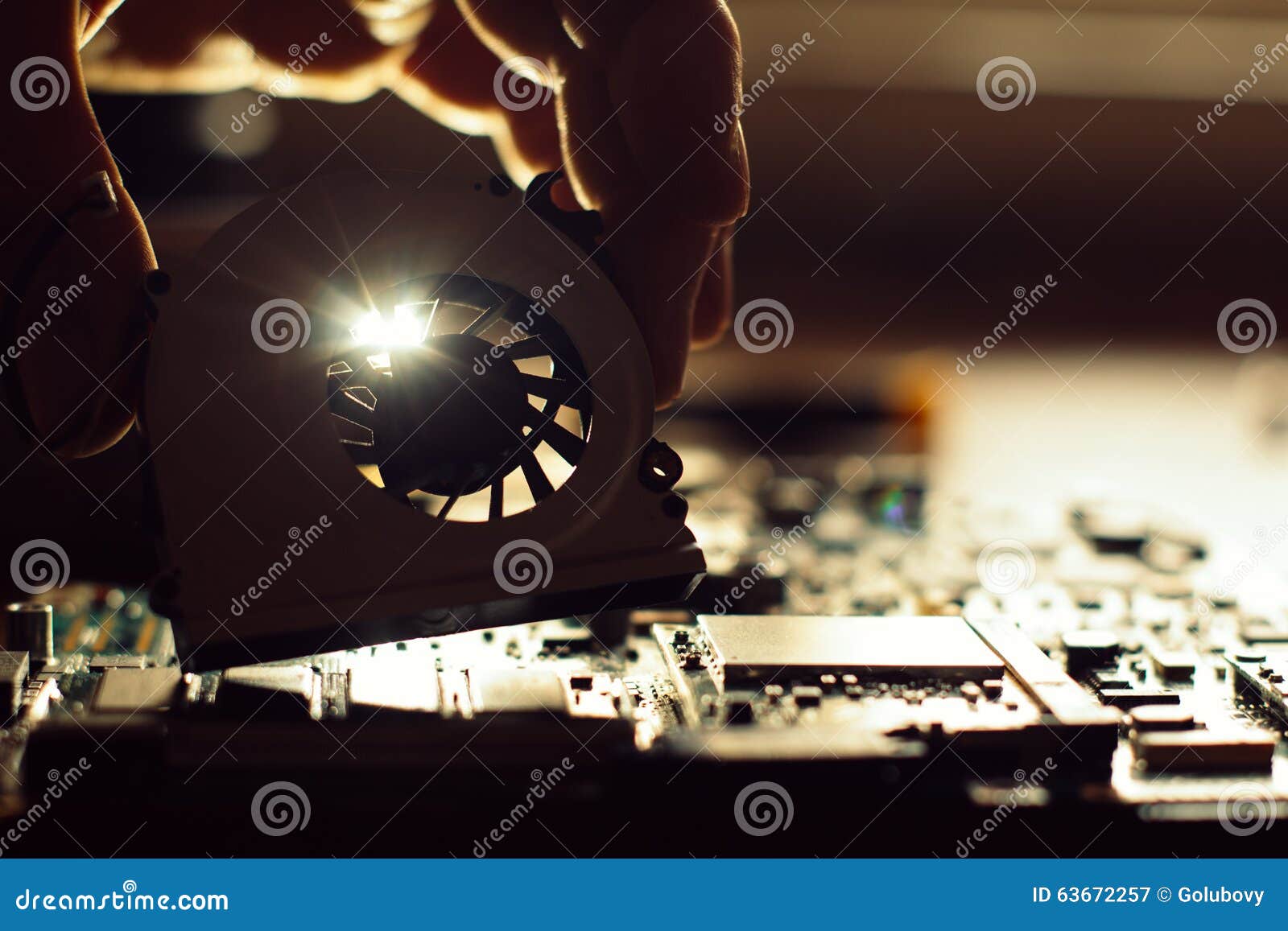 Technician Repairing a Broken Computer Stock Image - Image of problem ...