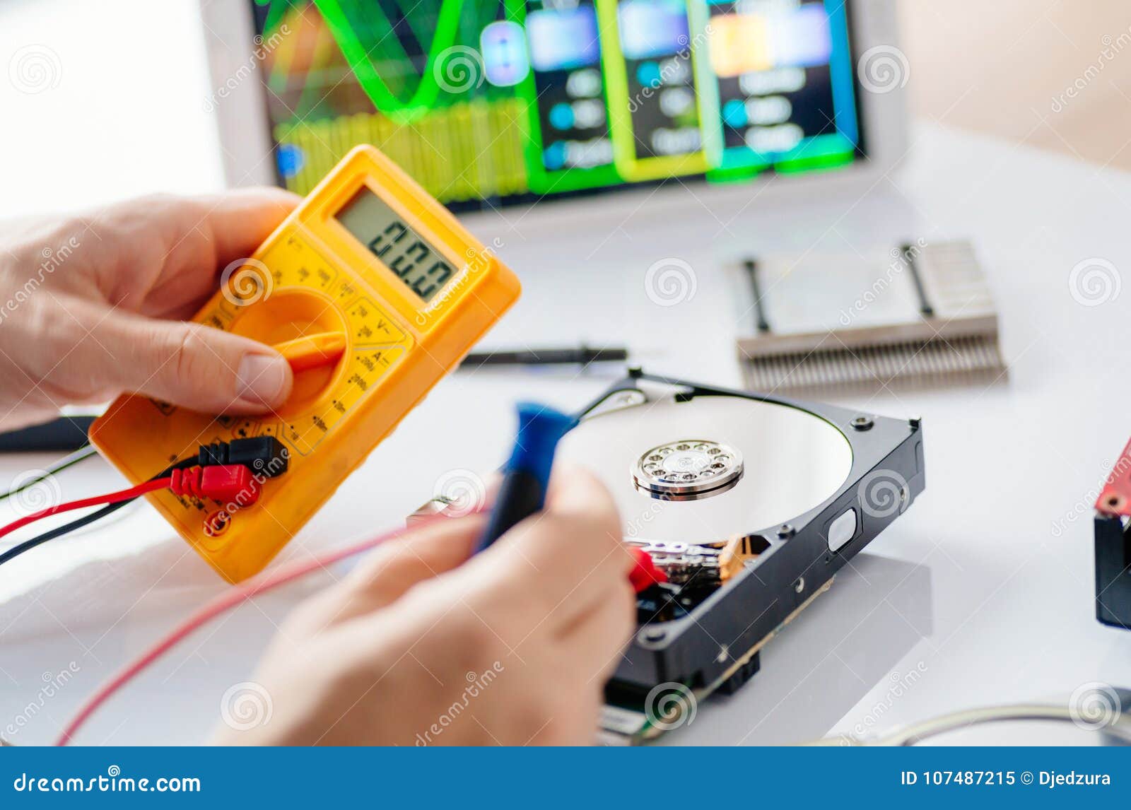 Technician Repairing Broken Hard Disk Drive Stock Image - Image of loss ... Technician Repairing Broken Hard Disk Drive Stock Image - Image of loss ...