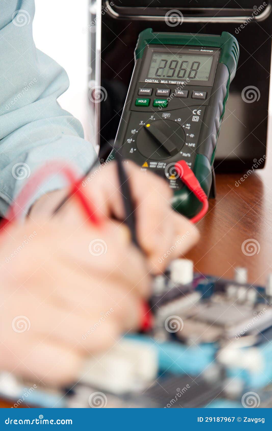 Technician Repairing Computer Hardware Stock Image - Image of repairman ...
