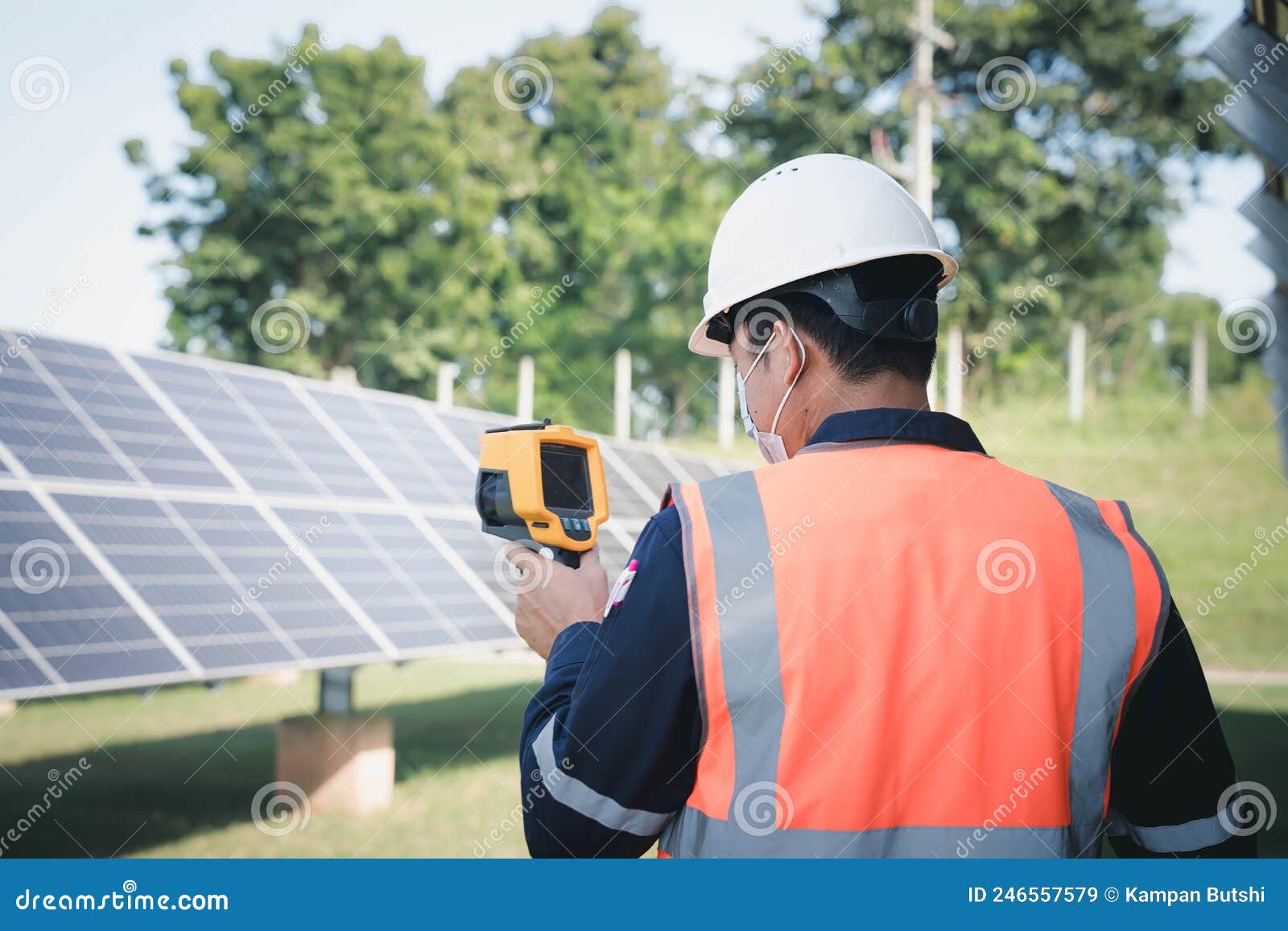 The Technician Takes the Thermoscanthermal Image Camera Scan To the ...