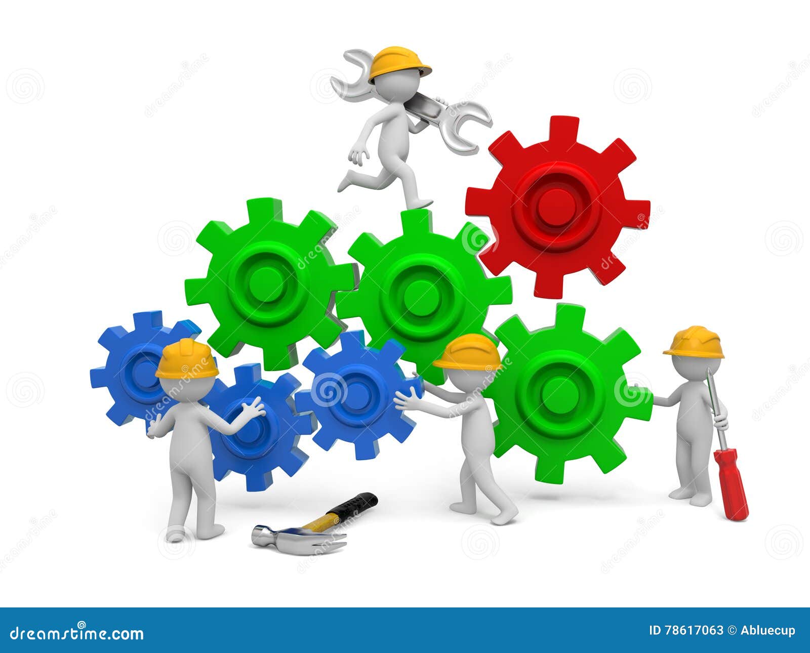 Technician with tool stock illustration. Illustration of adjustable ...