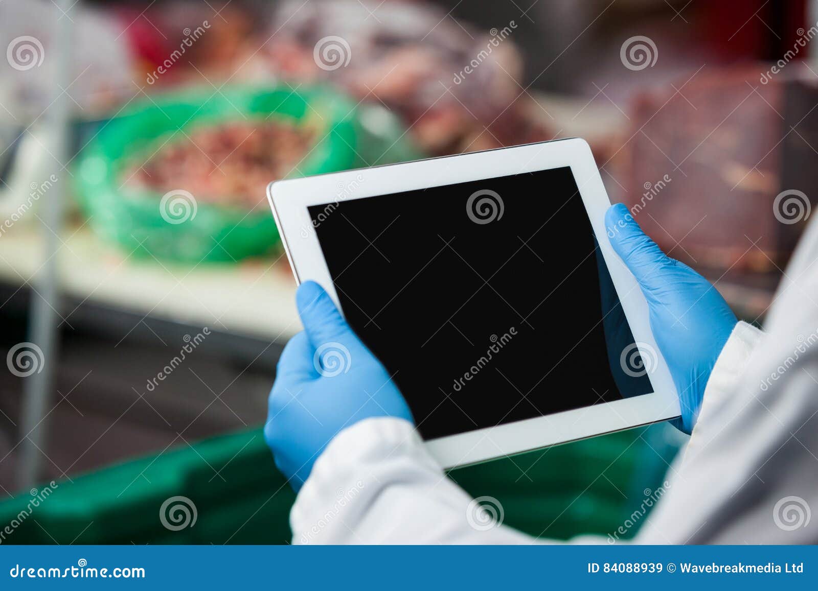 Technician Using Digital Tablet Stock Image - Image of factory ...
