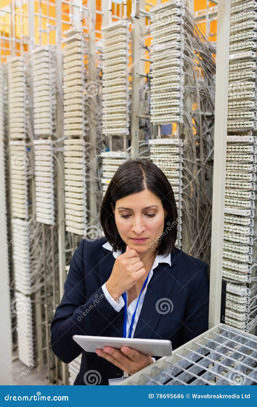 Technician Using Digital Tablet Stock Photo - Image of chin, career ...