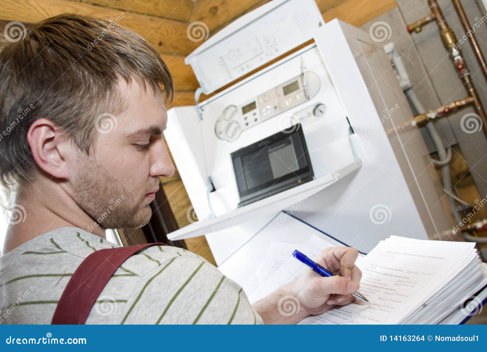 Technician at work stock photo. Image of industry, energy - 14163264