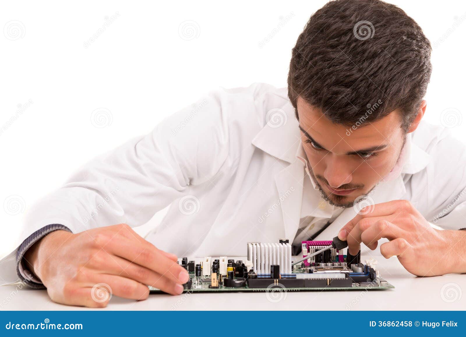 Technician at work stock photo. Image of improvement - 36862458