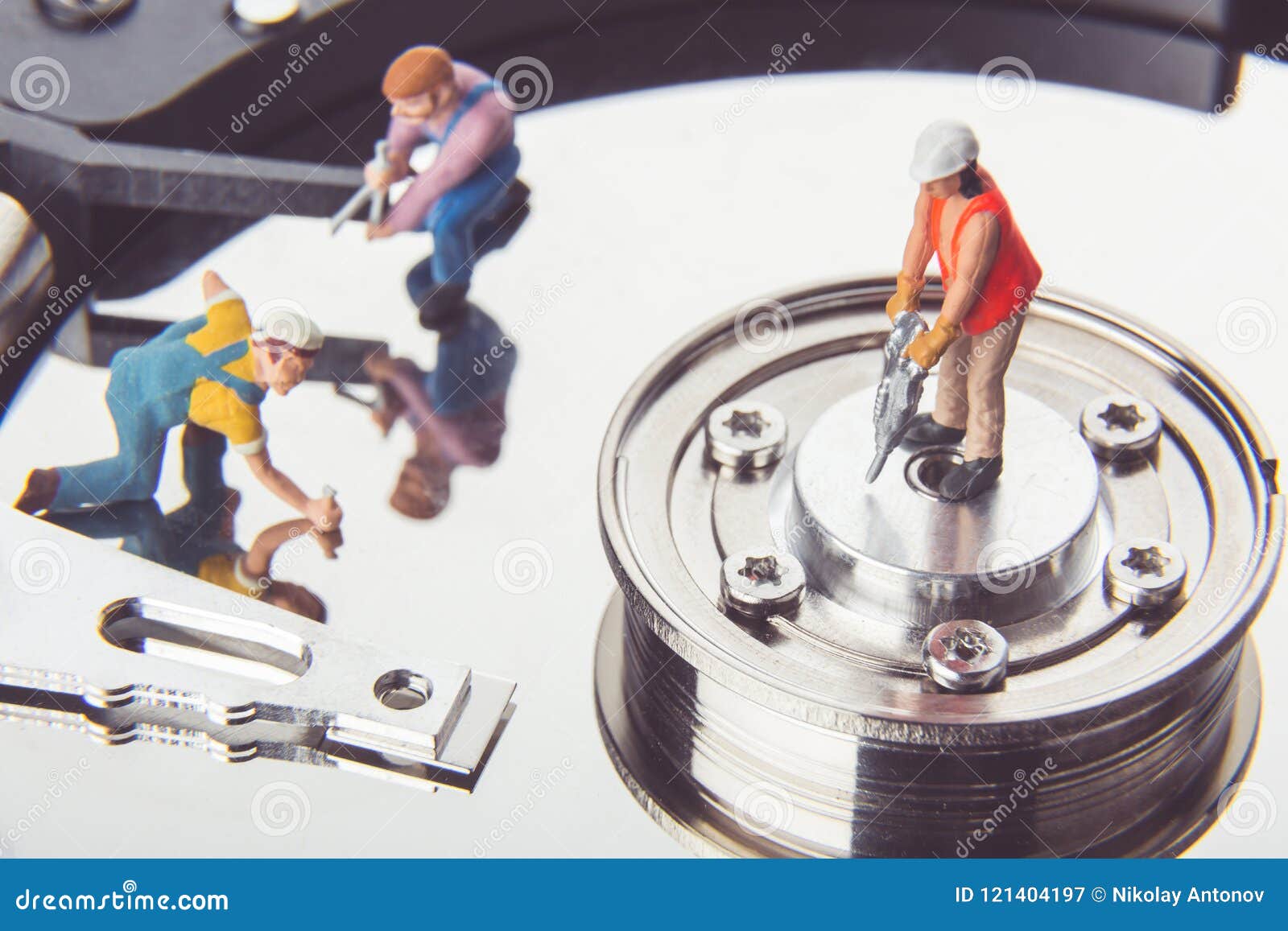 Technician Workers Repairing Hard Disk Drive. Computer Service Concept ... Technician Workers Repairing Hard Disk Drive. Computer Service Concept ...