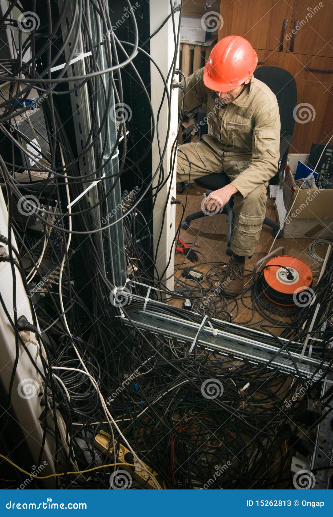 Technician working stock image. Image of administrator - 15262813