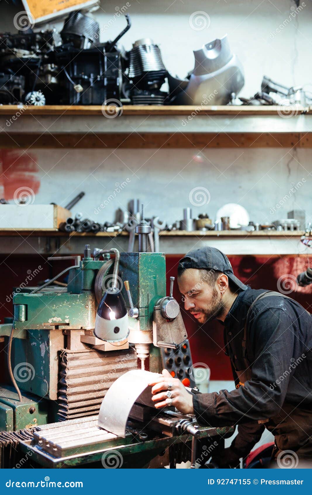 Technician in workshop stock image. Image of labor, technician - 92747155