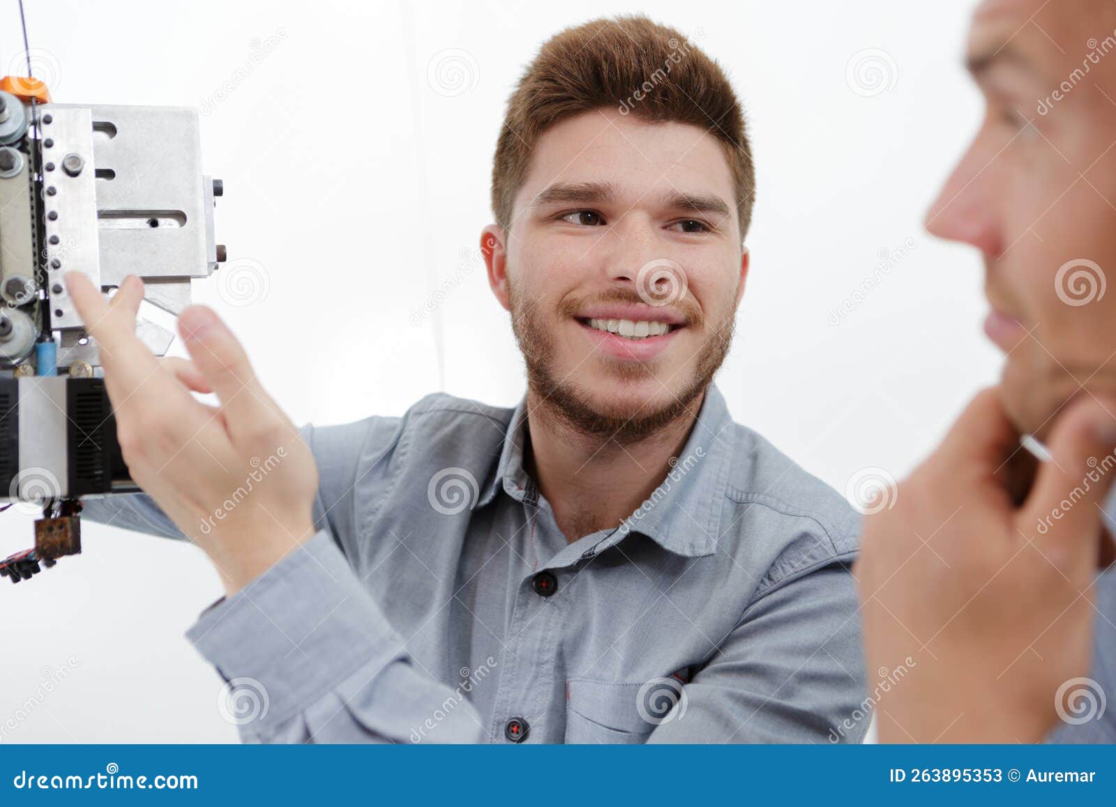 Technicians Cutting and Fusing Fiber Optic Cables Stock Image - Image ...