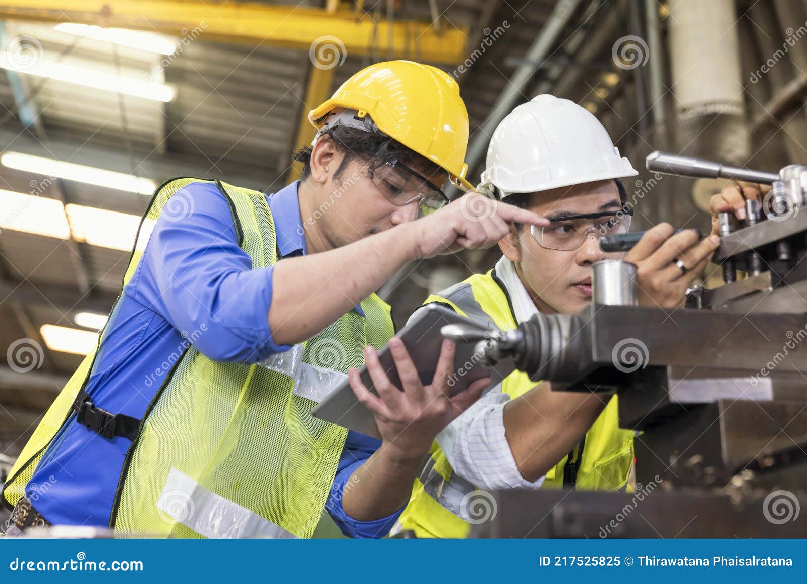 Technicians and Engineers are Comparing the Parts of the Spare Parts To ...