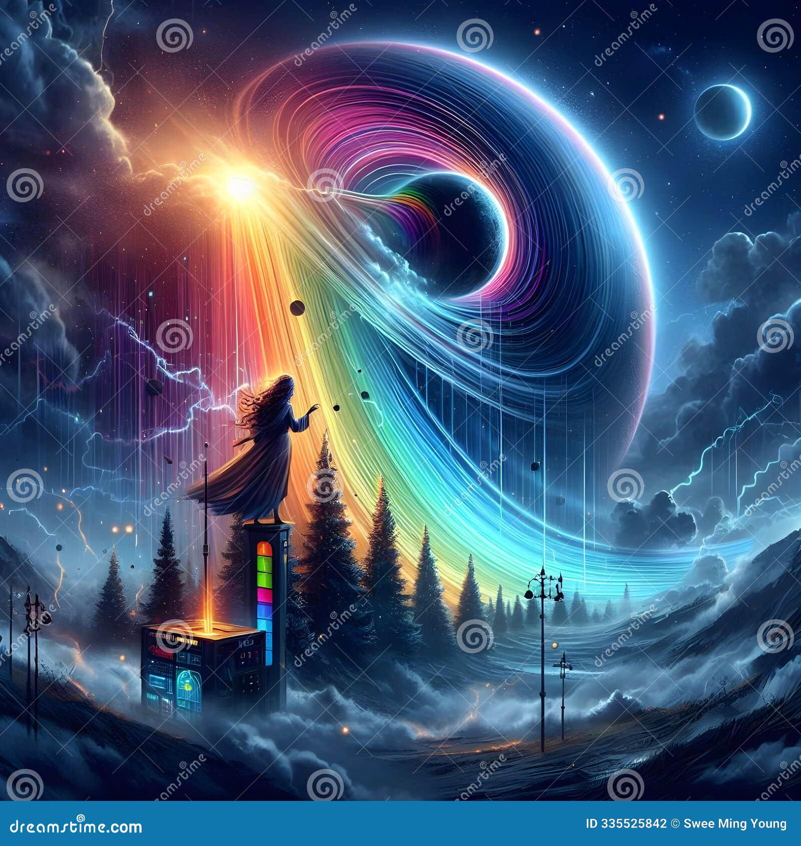 The Technicians Examine the Cosmic Anomaly Under Cover Darkness with ...