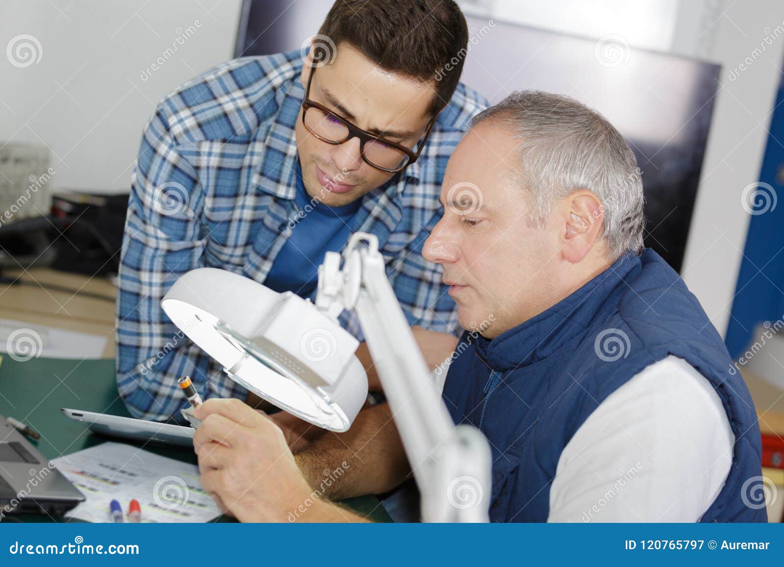 Technicians Mobile Phone Repairing Stock Image - Image of smart, plus ...