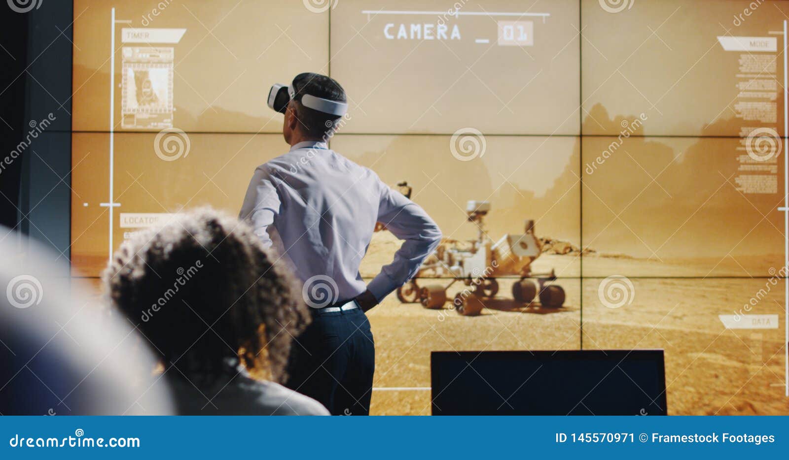 Technicians Using VR Headset Stock Image - Image of inside, modern ...
