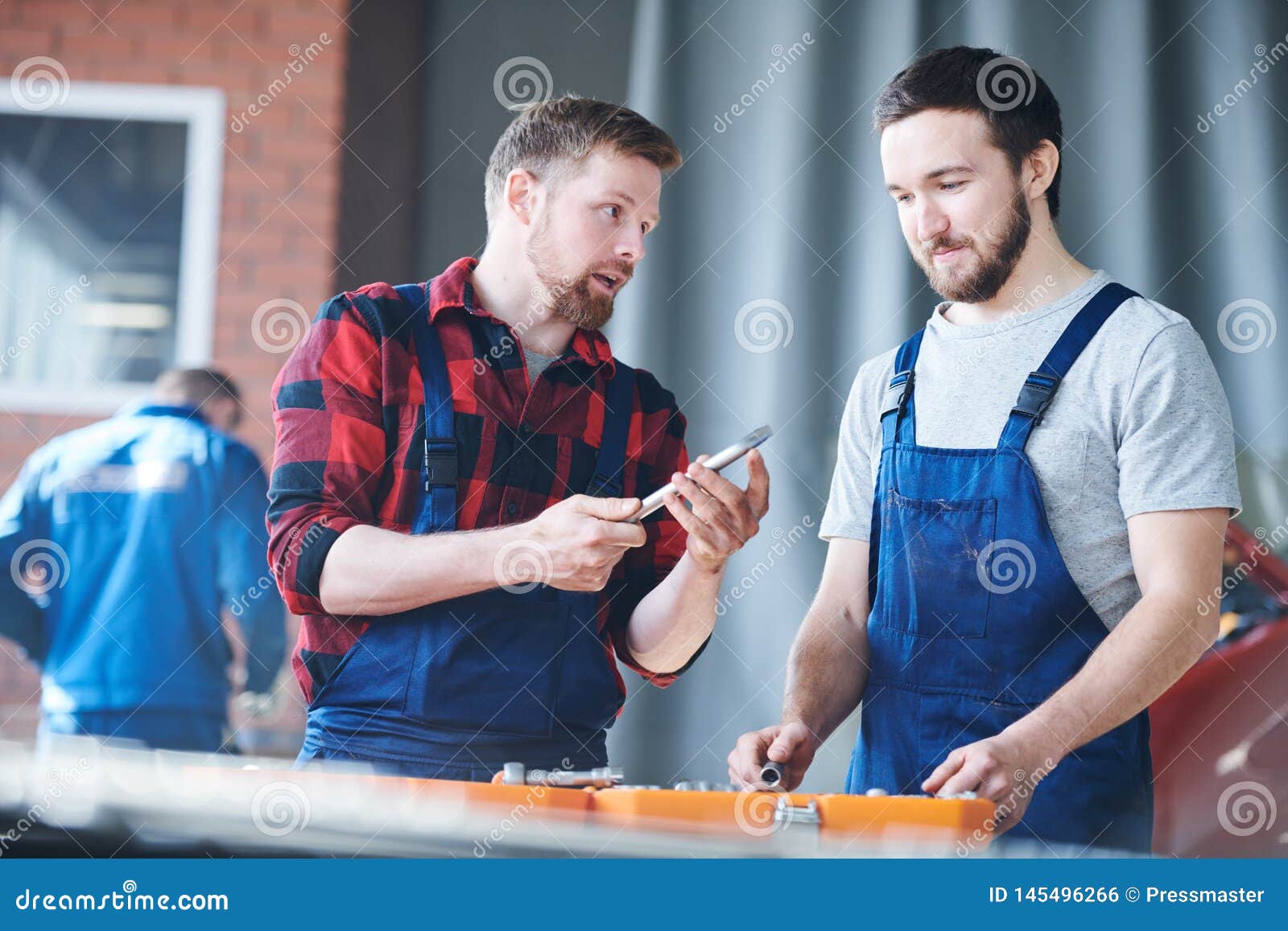 Technicians at work stock photo. Image of business, service - 145496266