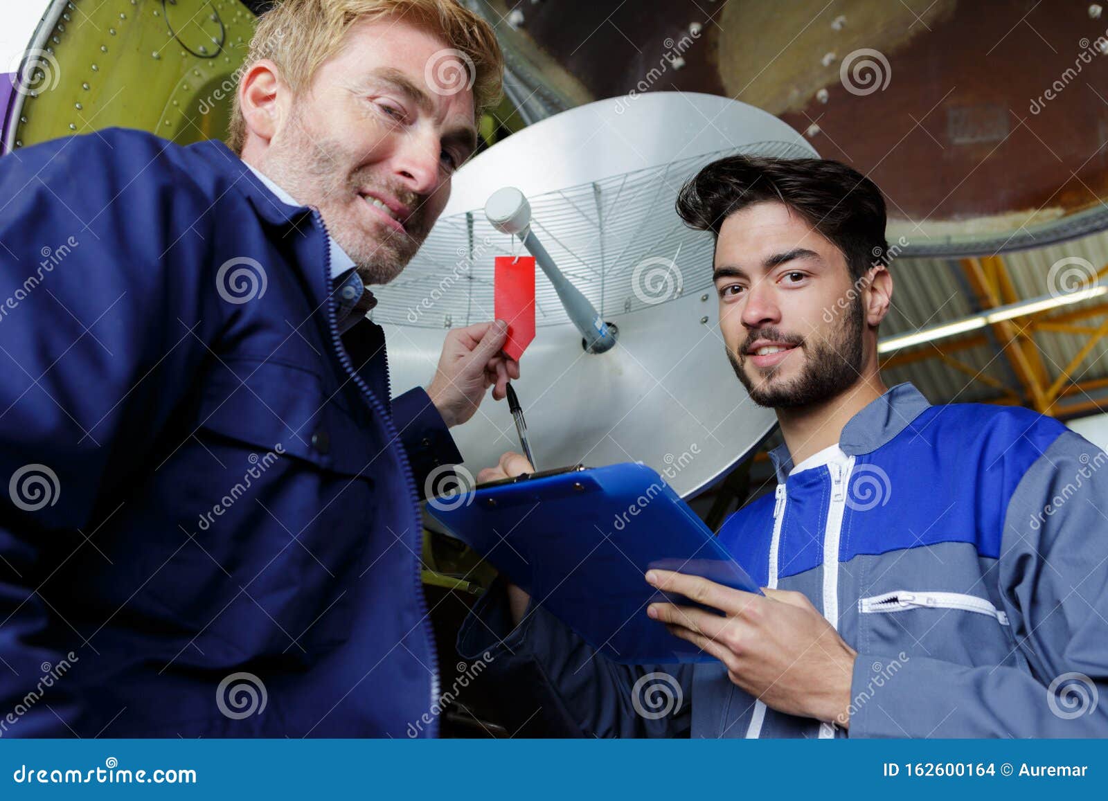 Technicians Working on Satellite Dish Stock Photo - Image of ...