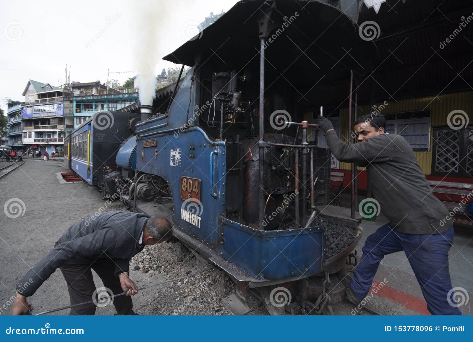 Technicians are Working with Train in Darjeeling City Editorial Photo ...