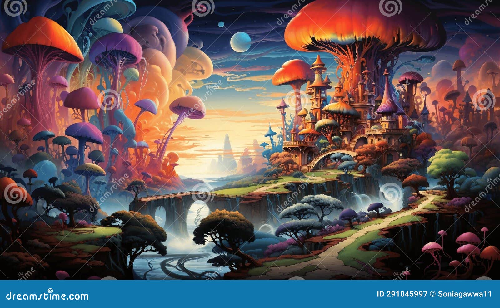 Technicolor Dreamscape Featuring Animated Objects, Floating Musical ...