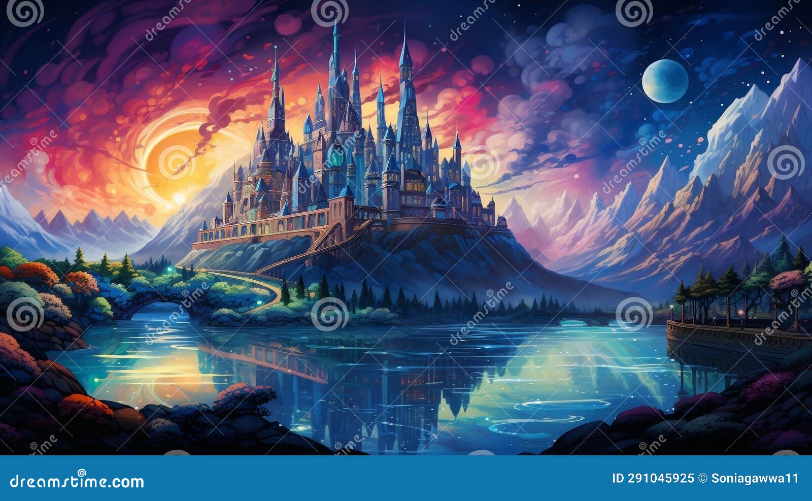 Technicolor Dreamscape With Floating Islands And Creating A Mind ...