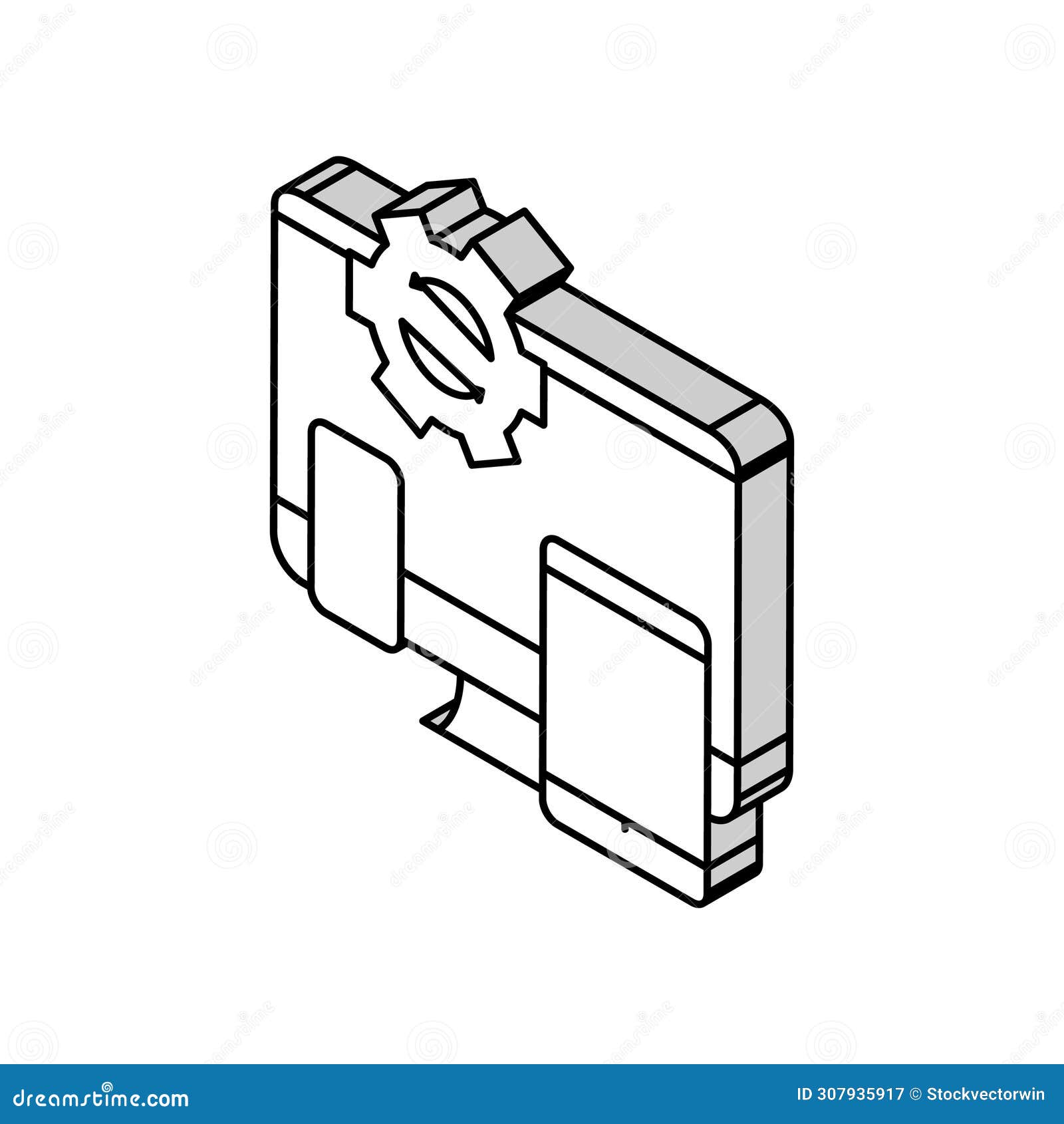 Technics Optimize Isometric Icon Vector Illustration Stock Vector ...