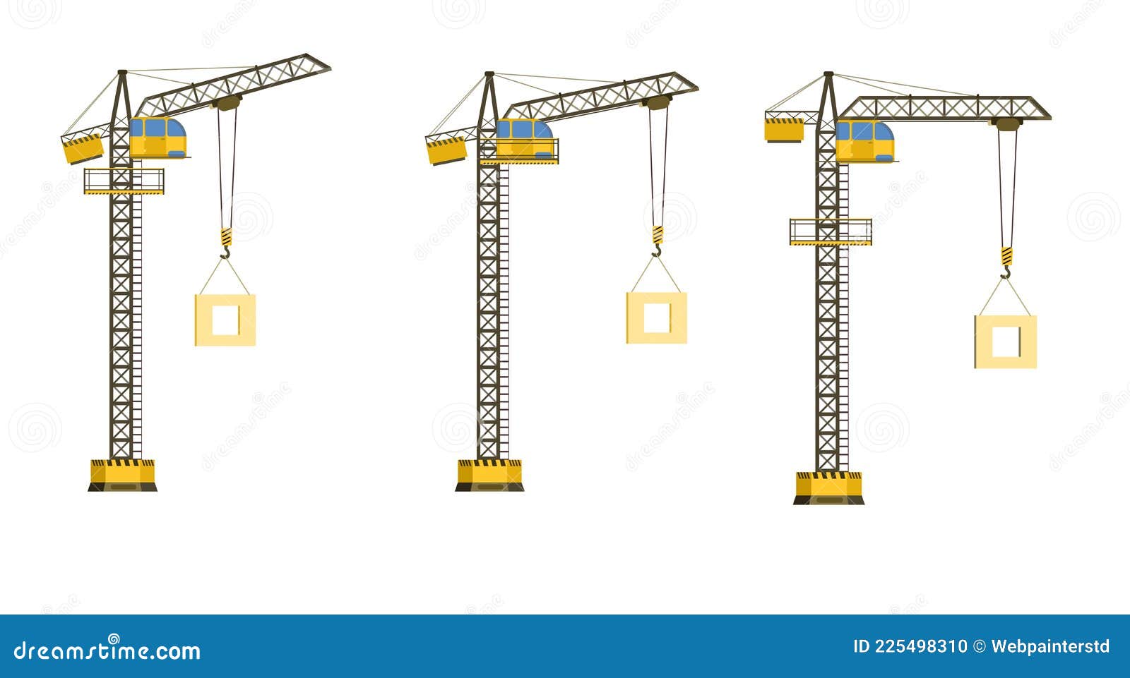 Technics Set. Building Construction Crane. Modern Technologies and ...