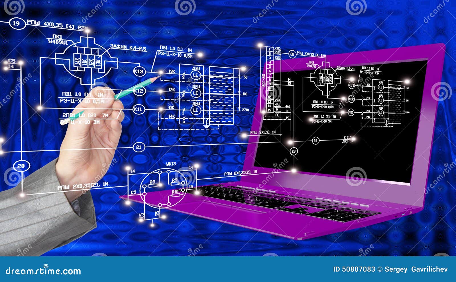 Technik-Computertechnologie Der Innovation Moderne Stockfoto - Bild ...
