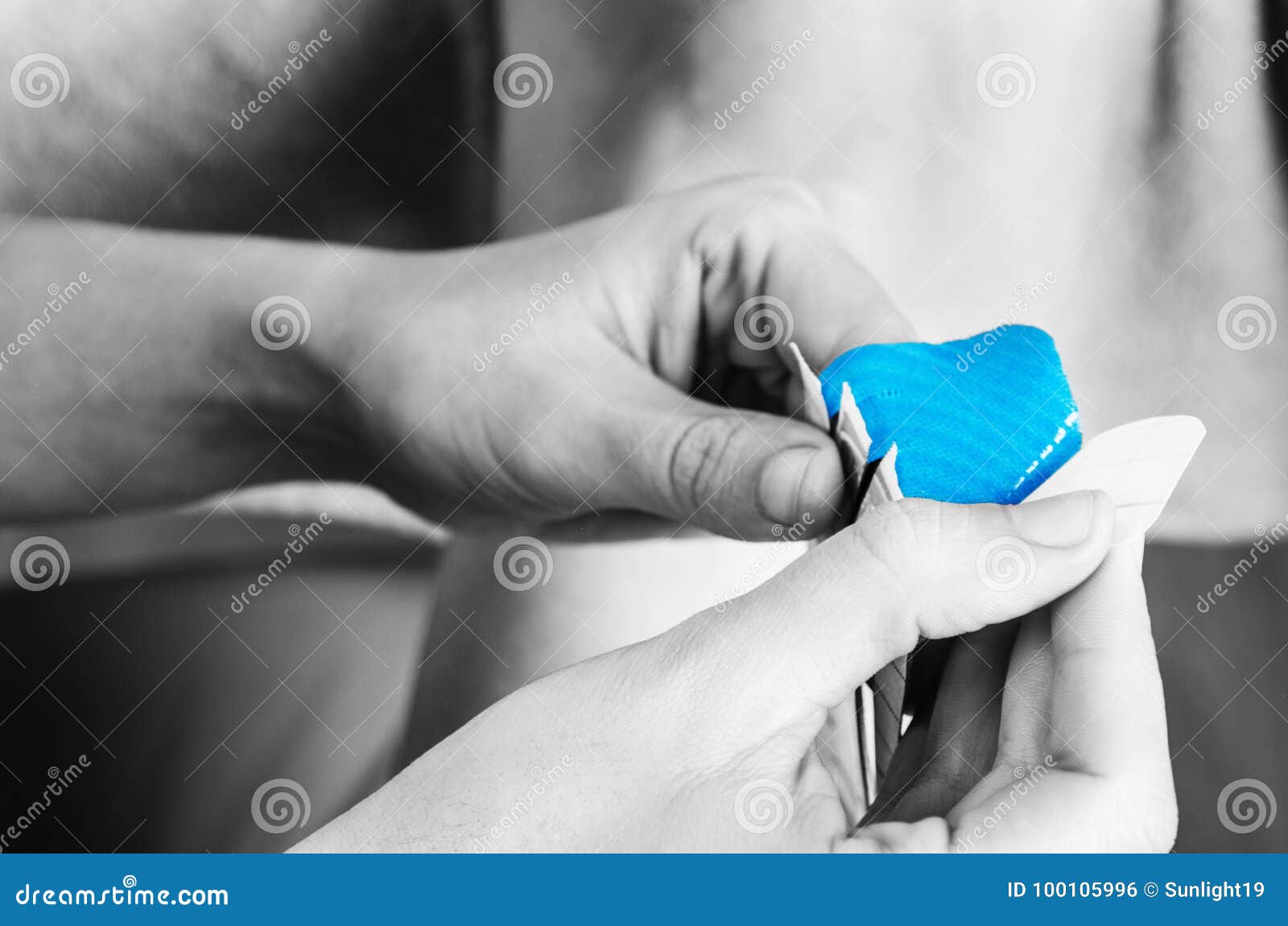 Technique Lymphatique De Genou, Deux Bandes De Fan Photo stock - Image ...