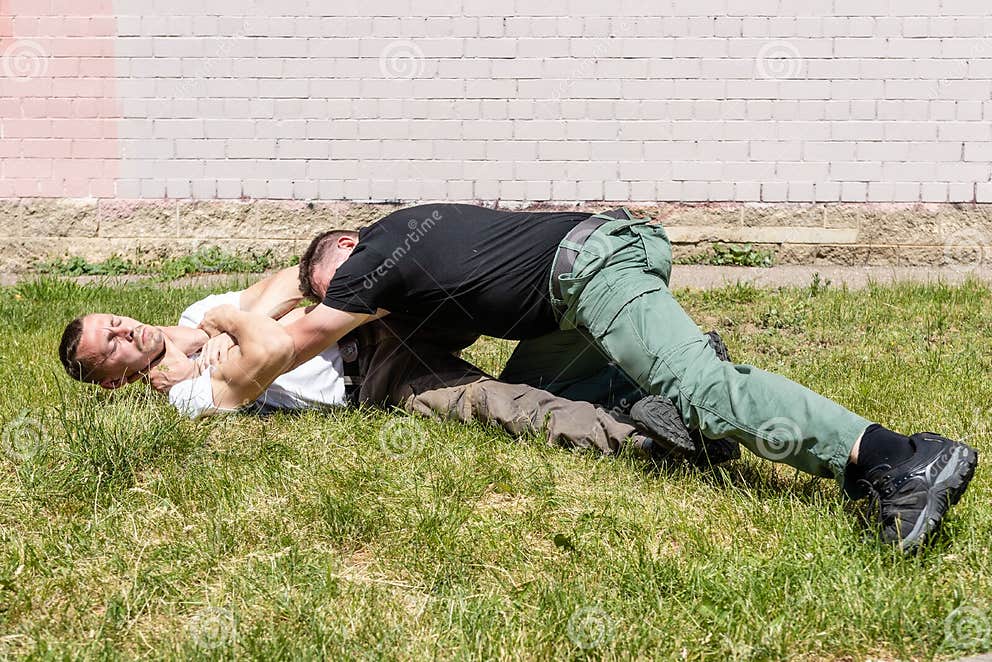 Technique of Release from Capture and Strangulation in a Prone Position ...